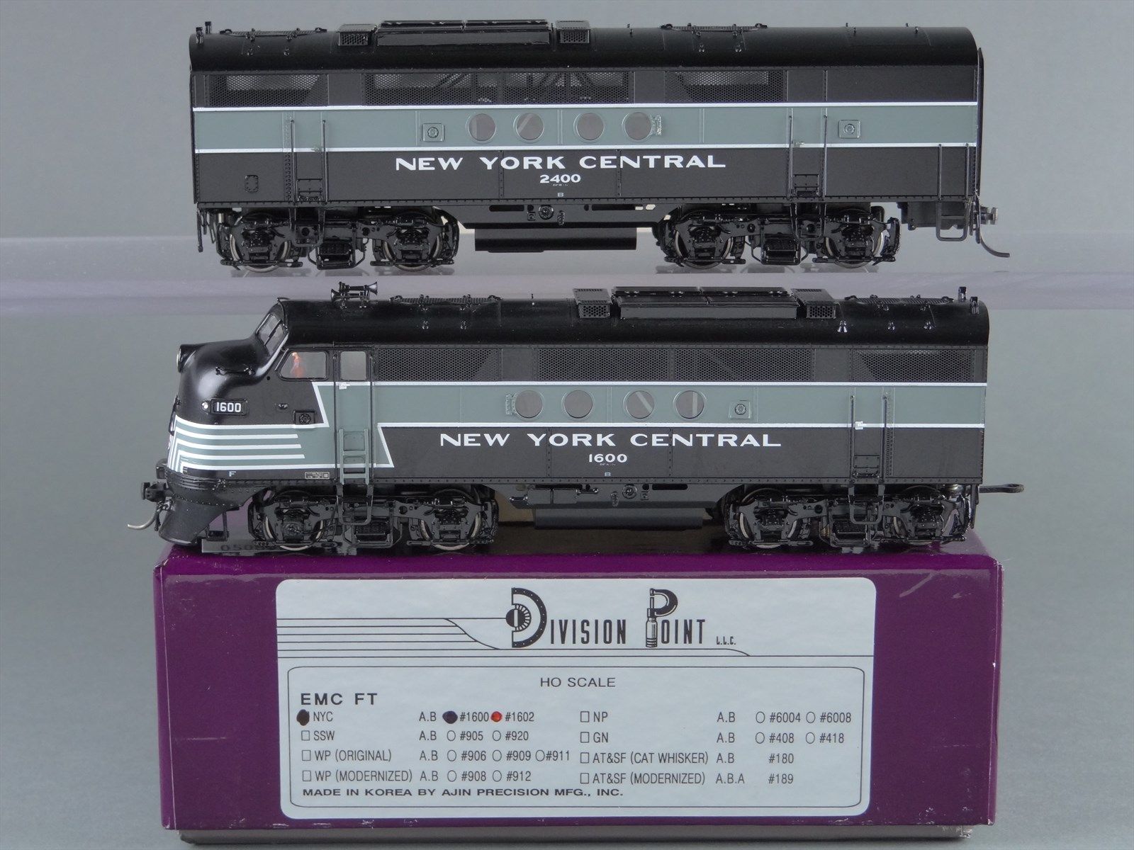 HO Brass Model Train - Division Point NYC New York Central FT AB FTA ...