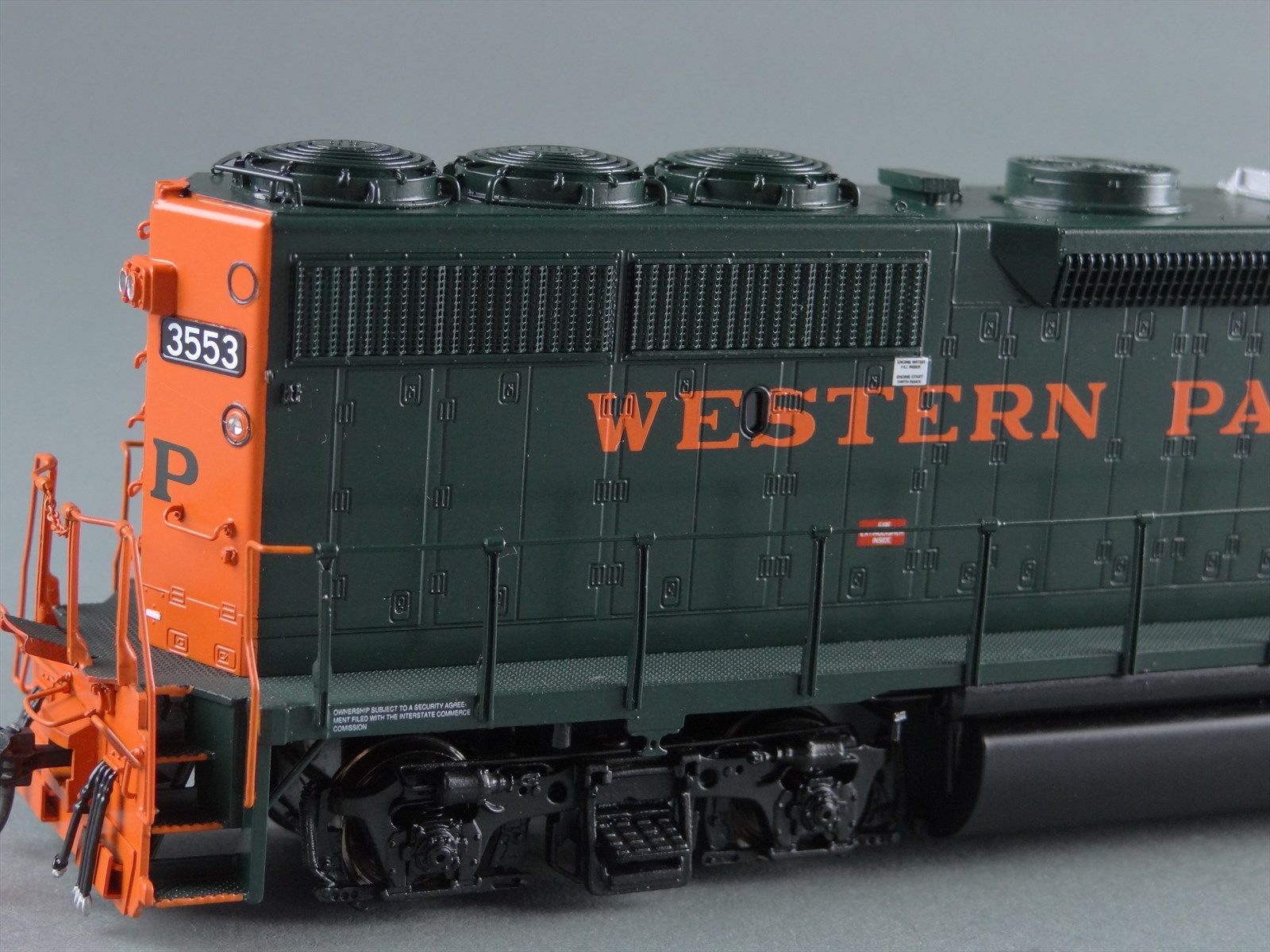 HO Brass Model Train - OMI Overland Ajin WP Western Pacific EMD GP40-2 #3553