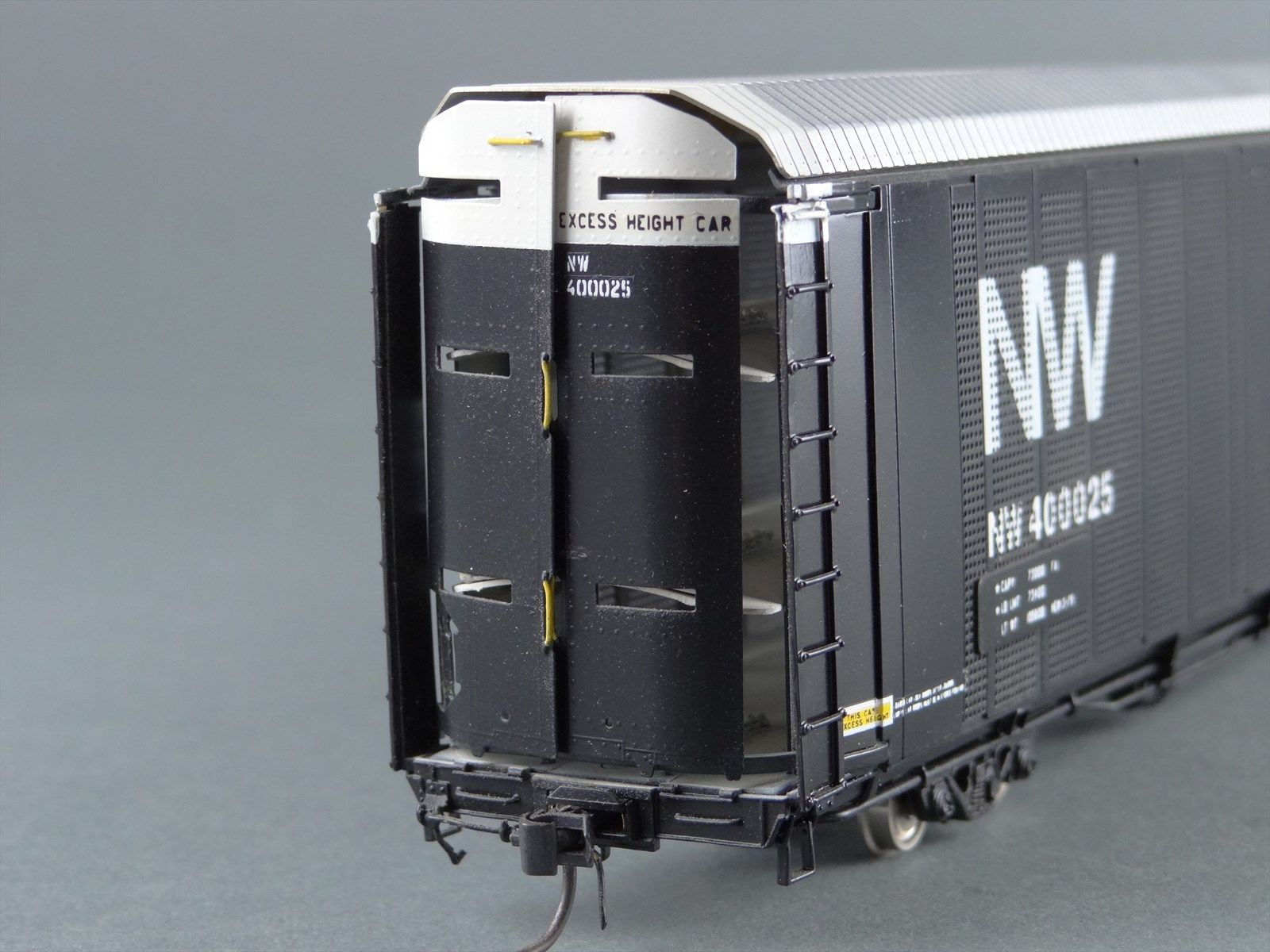 HO Brass Model Train - OMI 3250.1 Safe-T-Pack Tri-Level Auto Rack - N&W ...