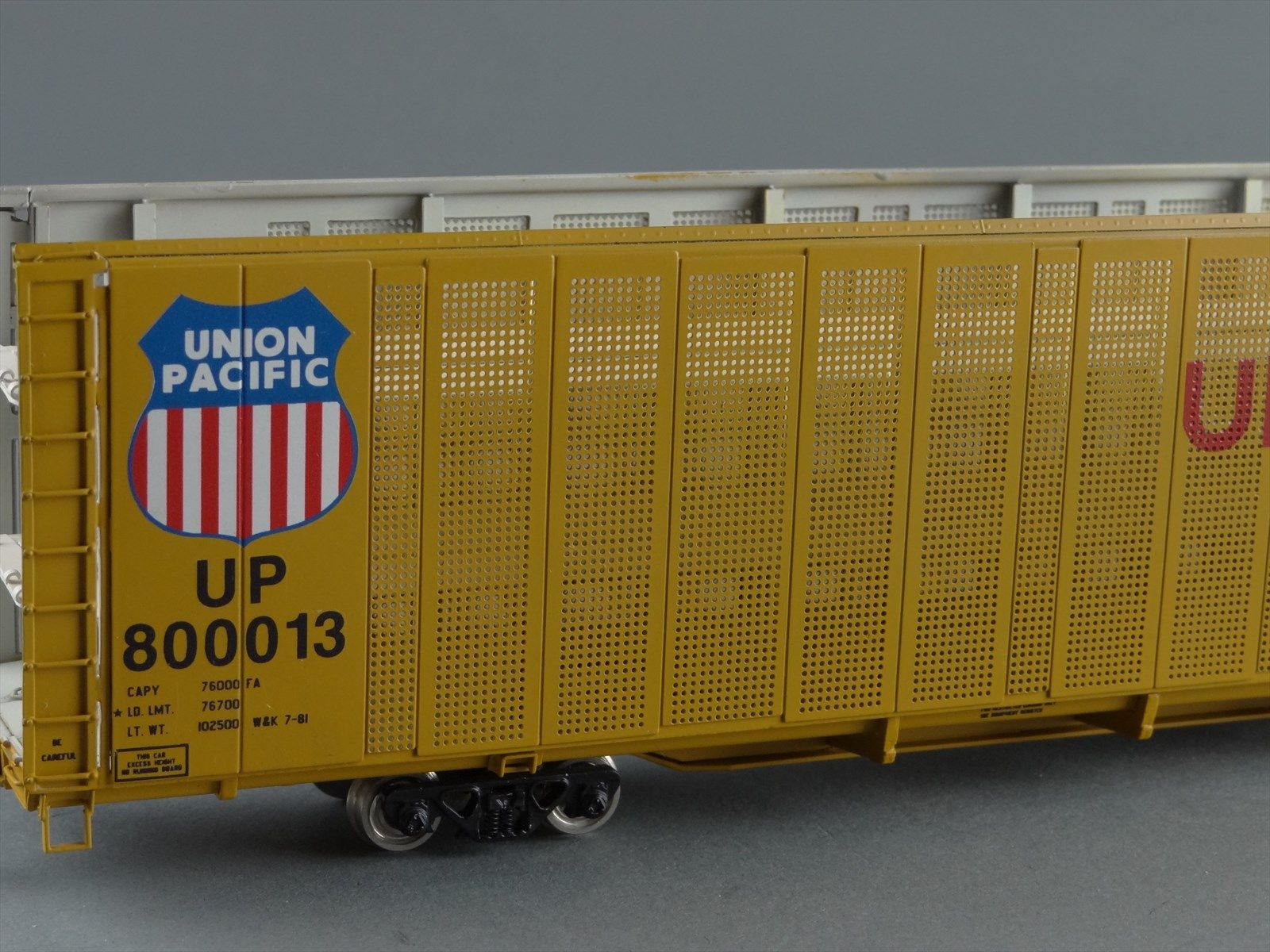 HO Brass Model Train - OMI 3252.2 Safe-T-Pack Tri-Level Auto Rack - UP ...