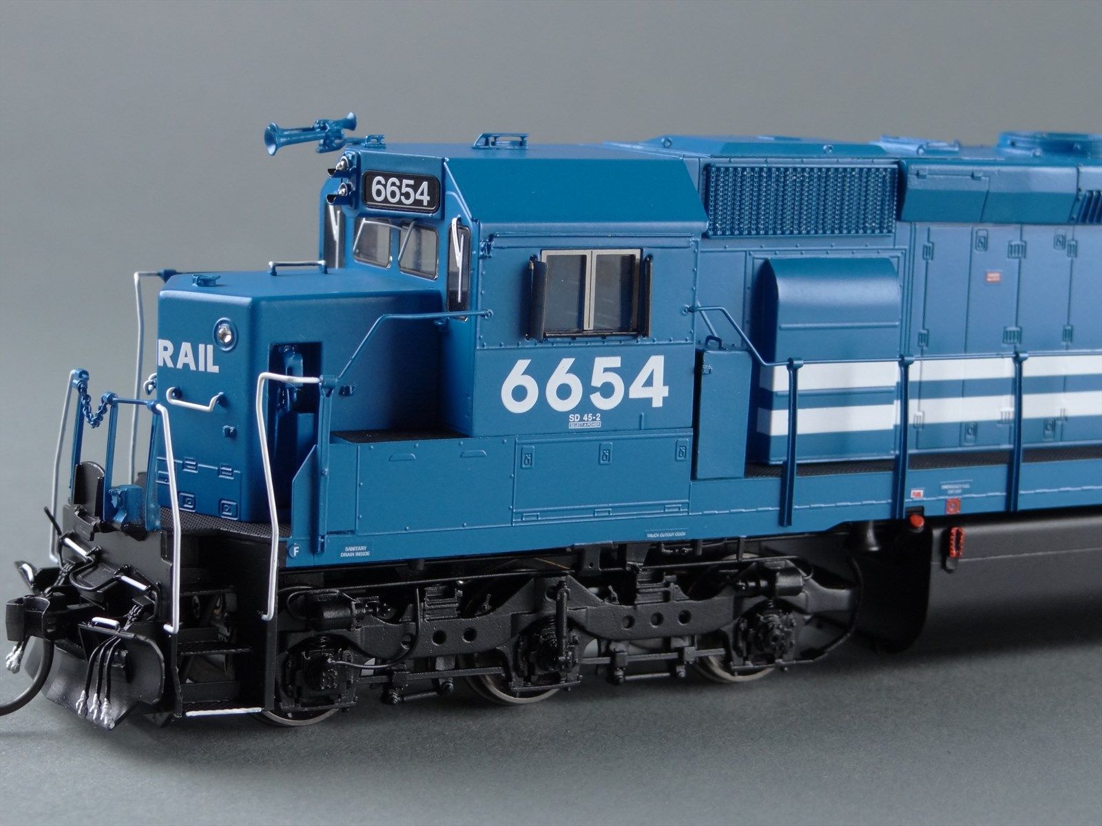 HO Brass Model Train - OMI AA-1121-1 CR Conrail SD45-2 Diesel #6654 ...