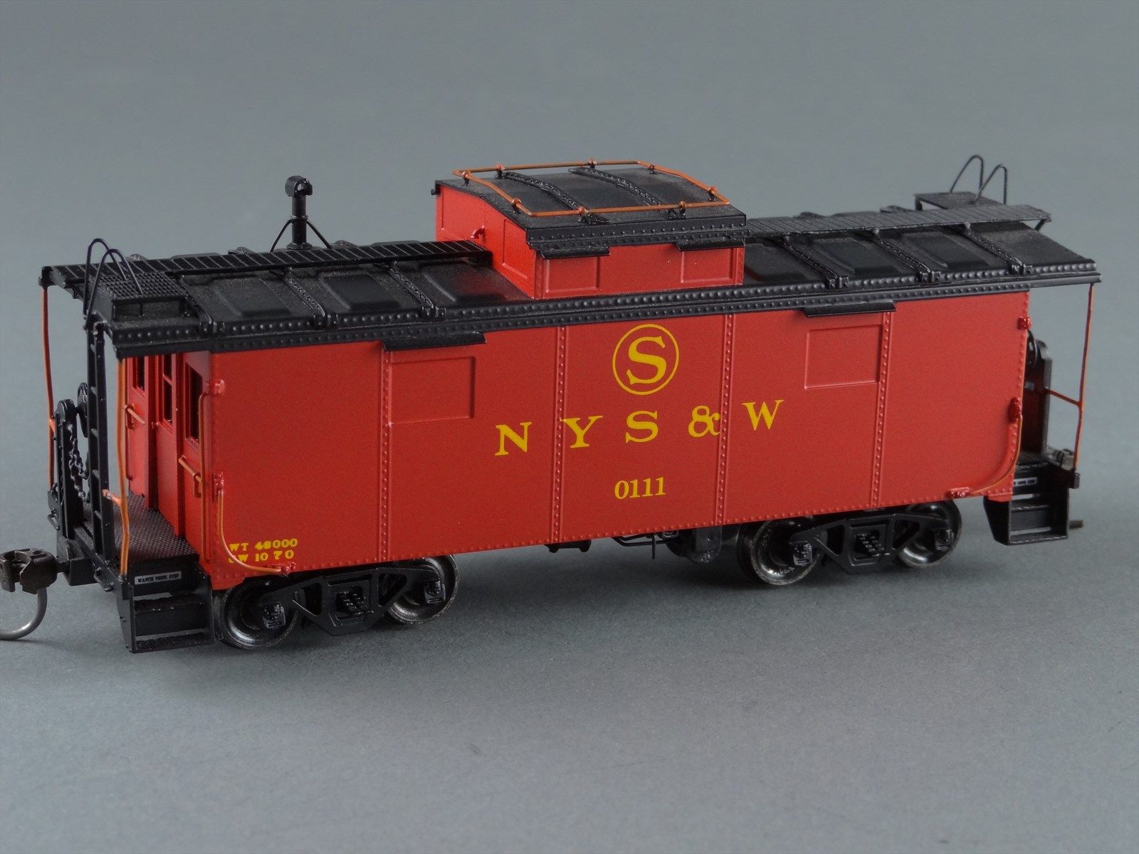 HO Brass Model Train - OMI 3997.2 Overland NYSW Susquehanna Caboose #0111
