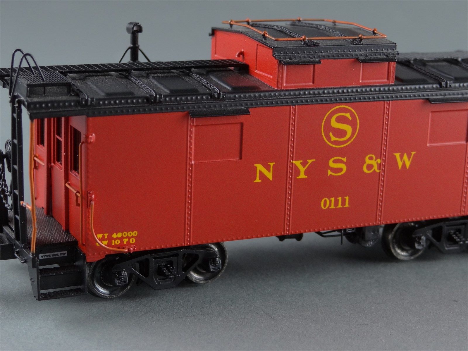 HO Brass Model Train - OMI 3997.2 Overland NYSW Susquehanna Caboose #0111