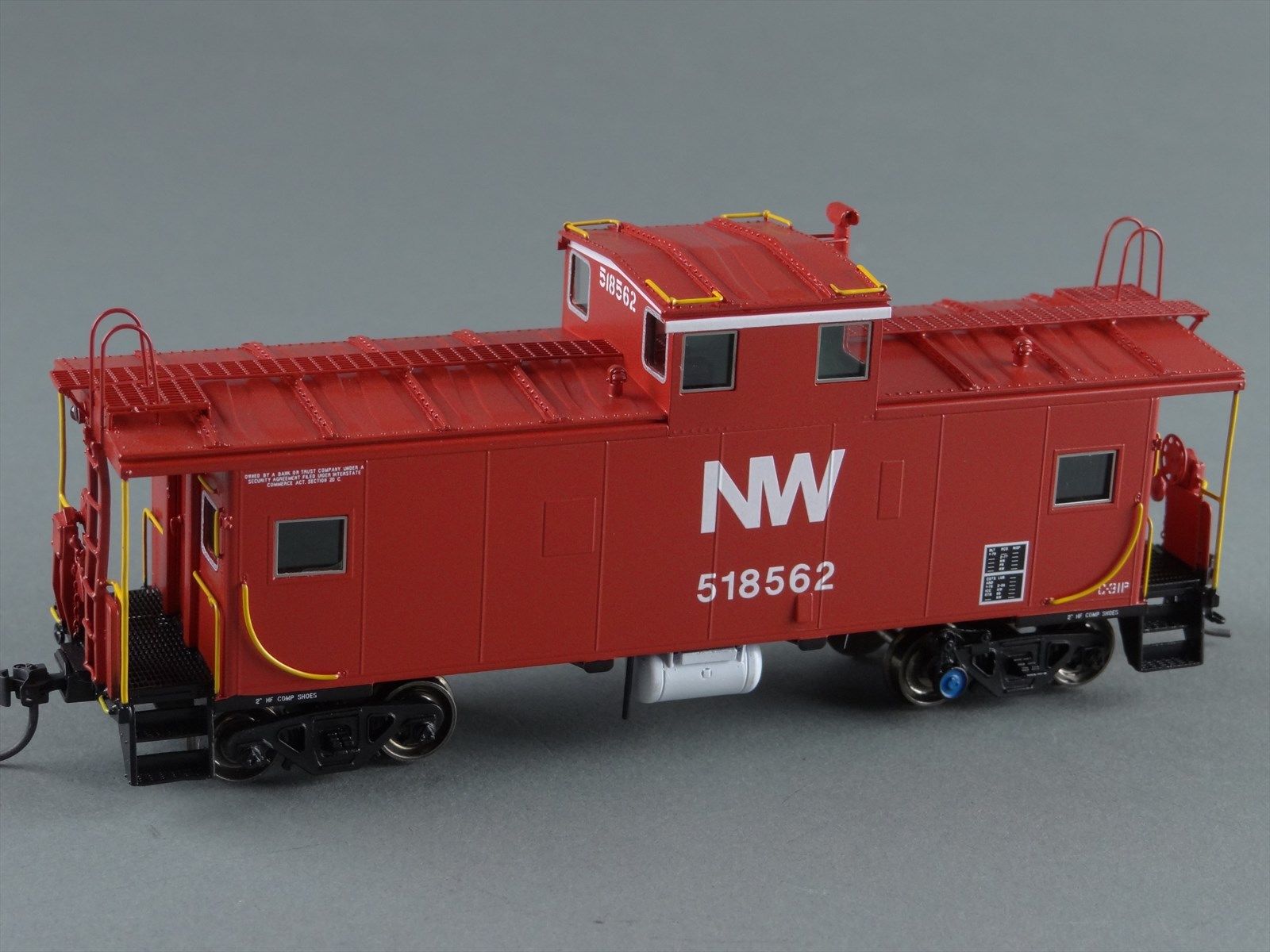 HO Brass Model Train - OMI 4261.2 Overland N&W C-31 Caboose #518562 w/ Interior & Lights