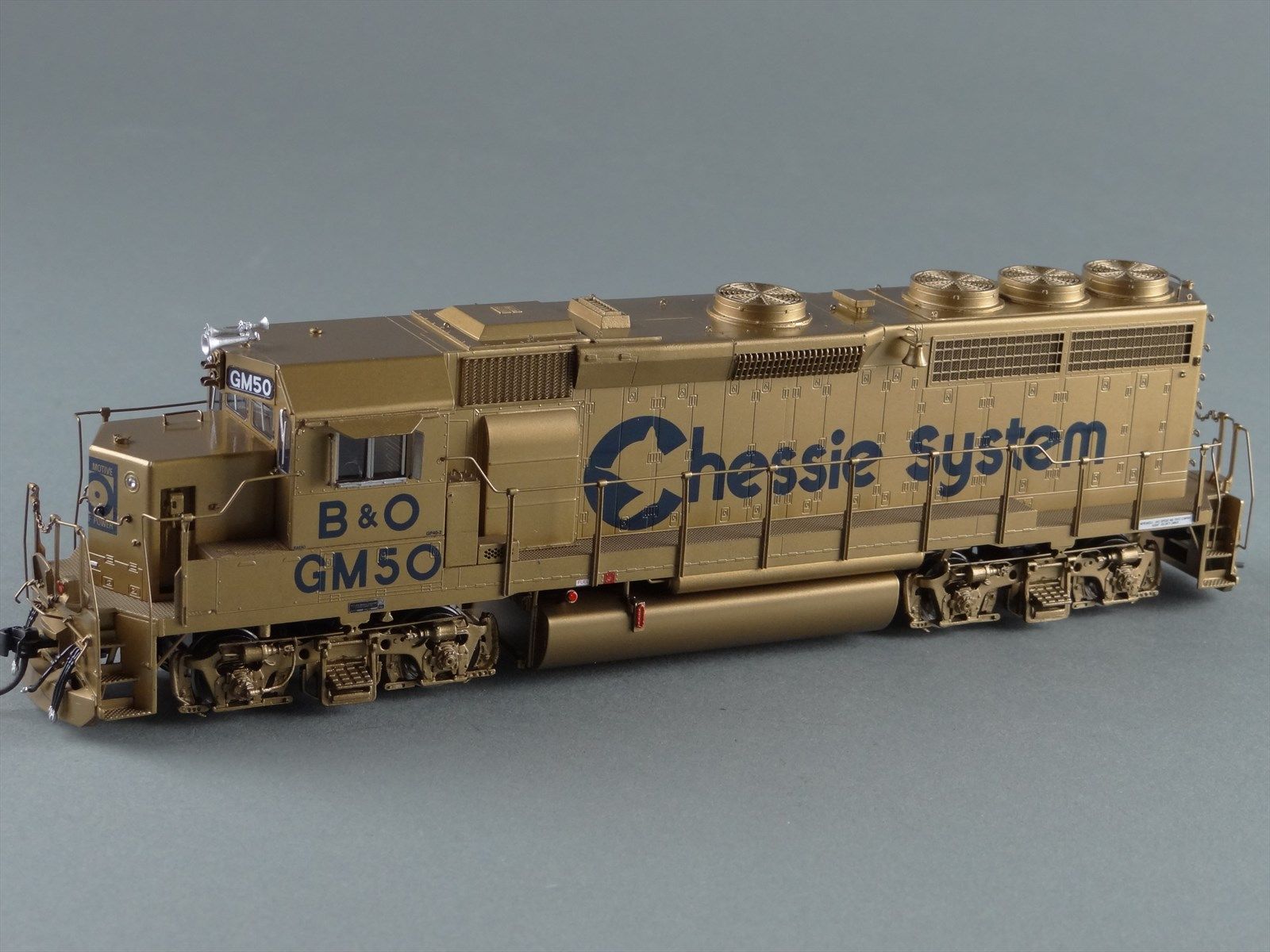 HO Brass Model Train - OMI 87010081.4 Chessie B&O GM50 GP40-2 Diesel - 50 Years of Power