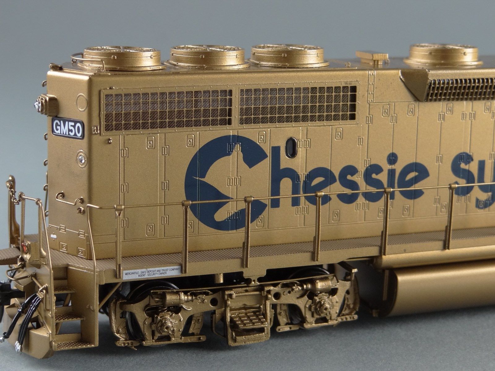 HO Brass Model Train - OMI 87010081.4 Chessie B&O GM50 GP40-2 Diesel - 50 Years of Power