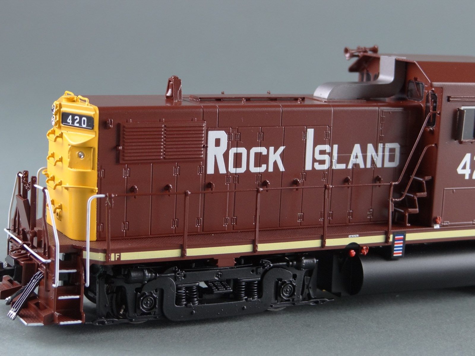 HO Brass Model Train - OMI 7008.2 RI Rock Island ALCO C415 Diesel #420 ...