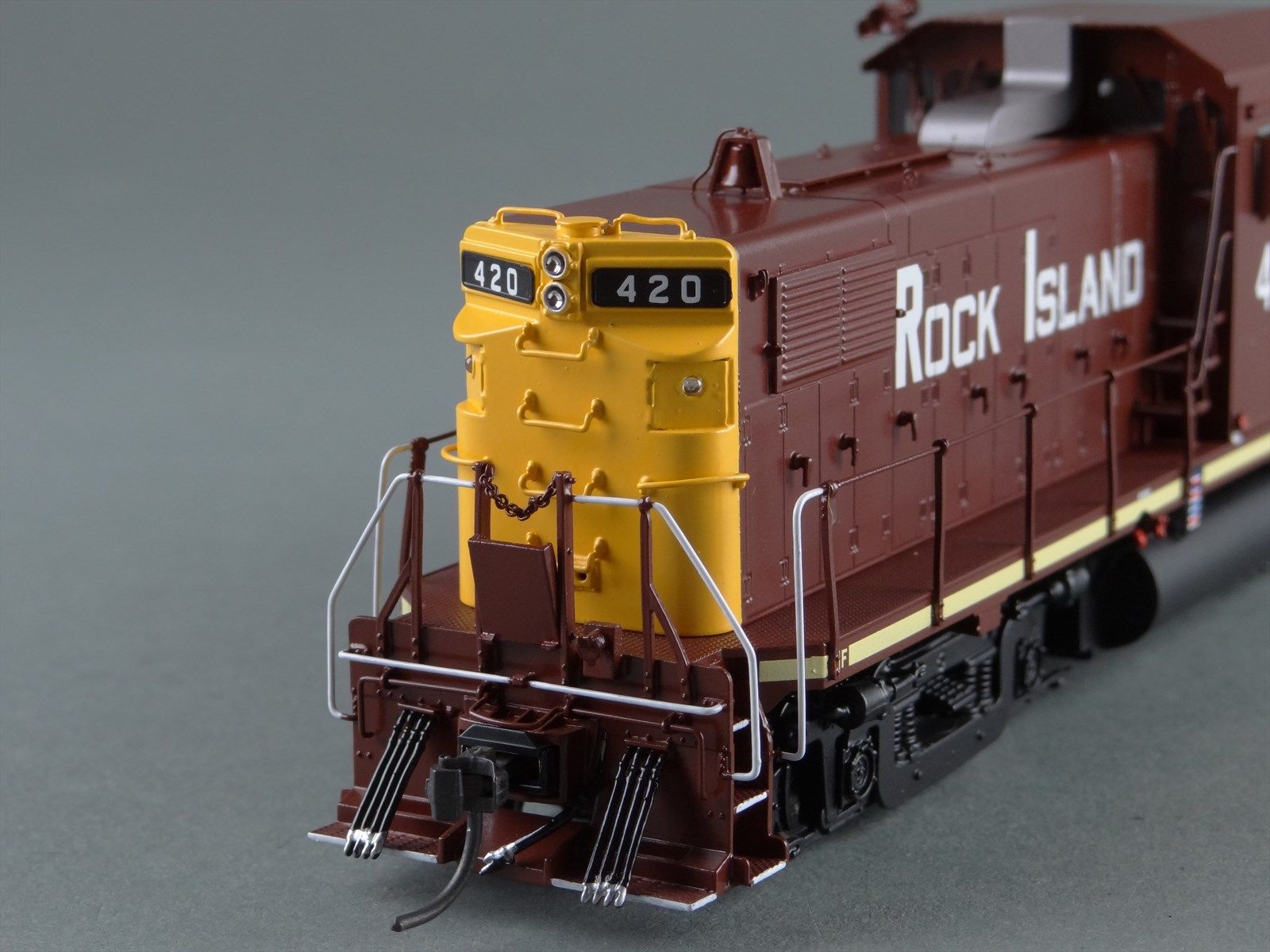 HO Brass Model Train - OMI 7008.2 RI Rock Island ALCO C415 Diesel #420 ...