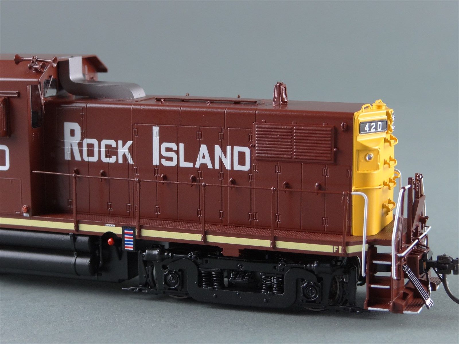 HO Brass Model Train - OMI 7008.2 RI Rock Island ALCO C415 Diesel #420 ...