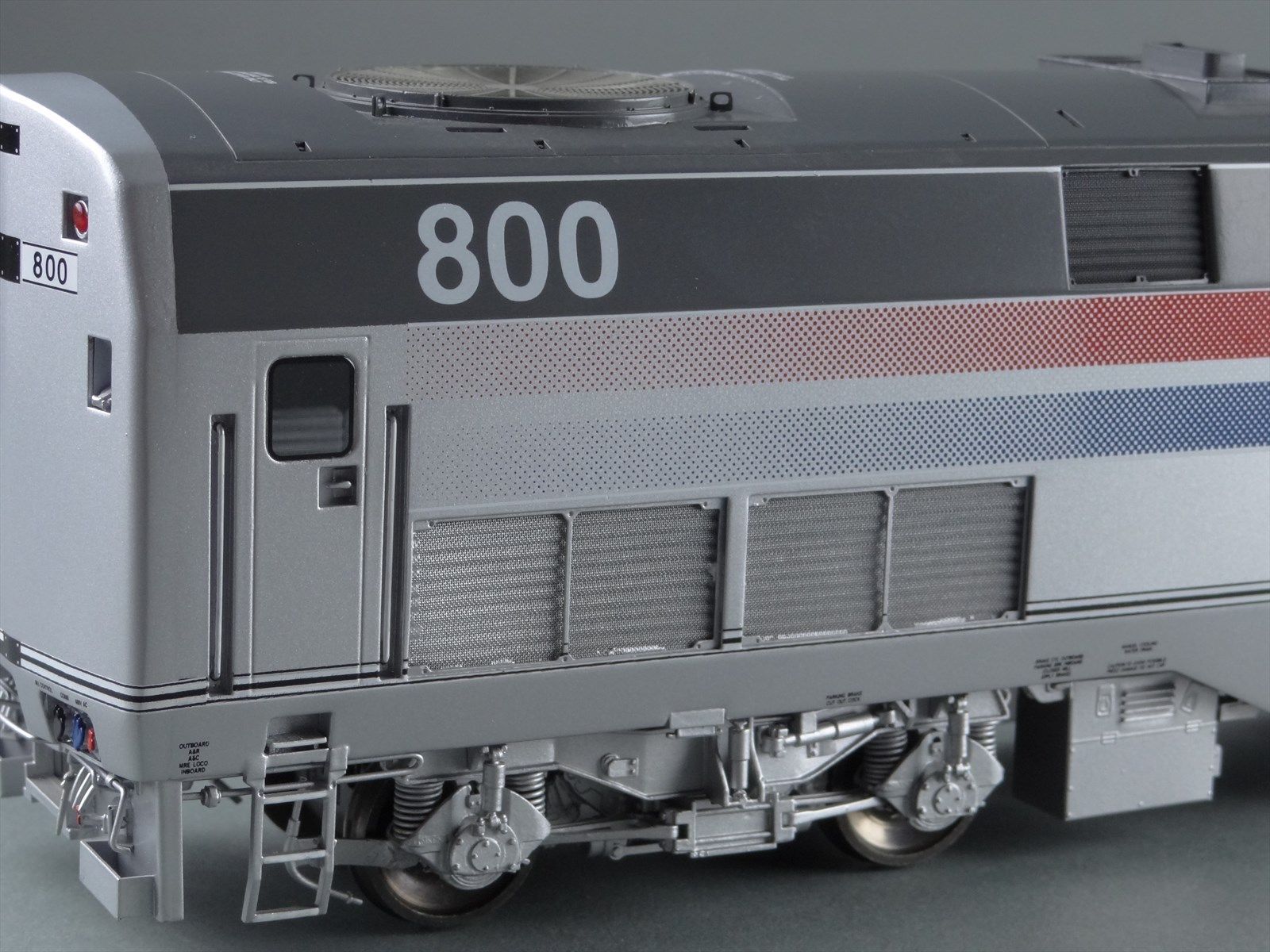 O Scale 2-Rail Brass Model Train - OMI 0456.1 Amtrak AMD-103 Genesis ...