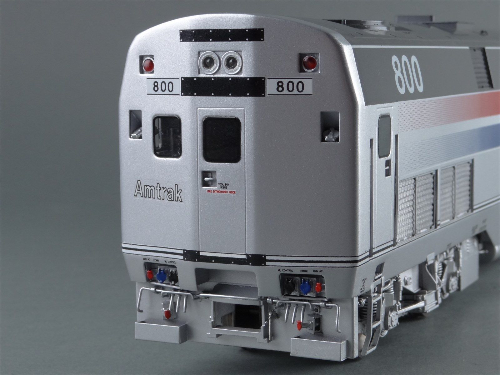 O Scale 2-Rail Brass Model Train - OMI 0456.1 Amtrak AMD-103 Genesis ...