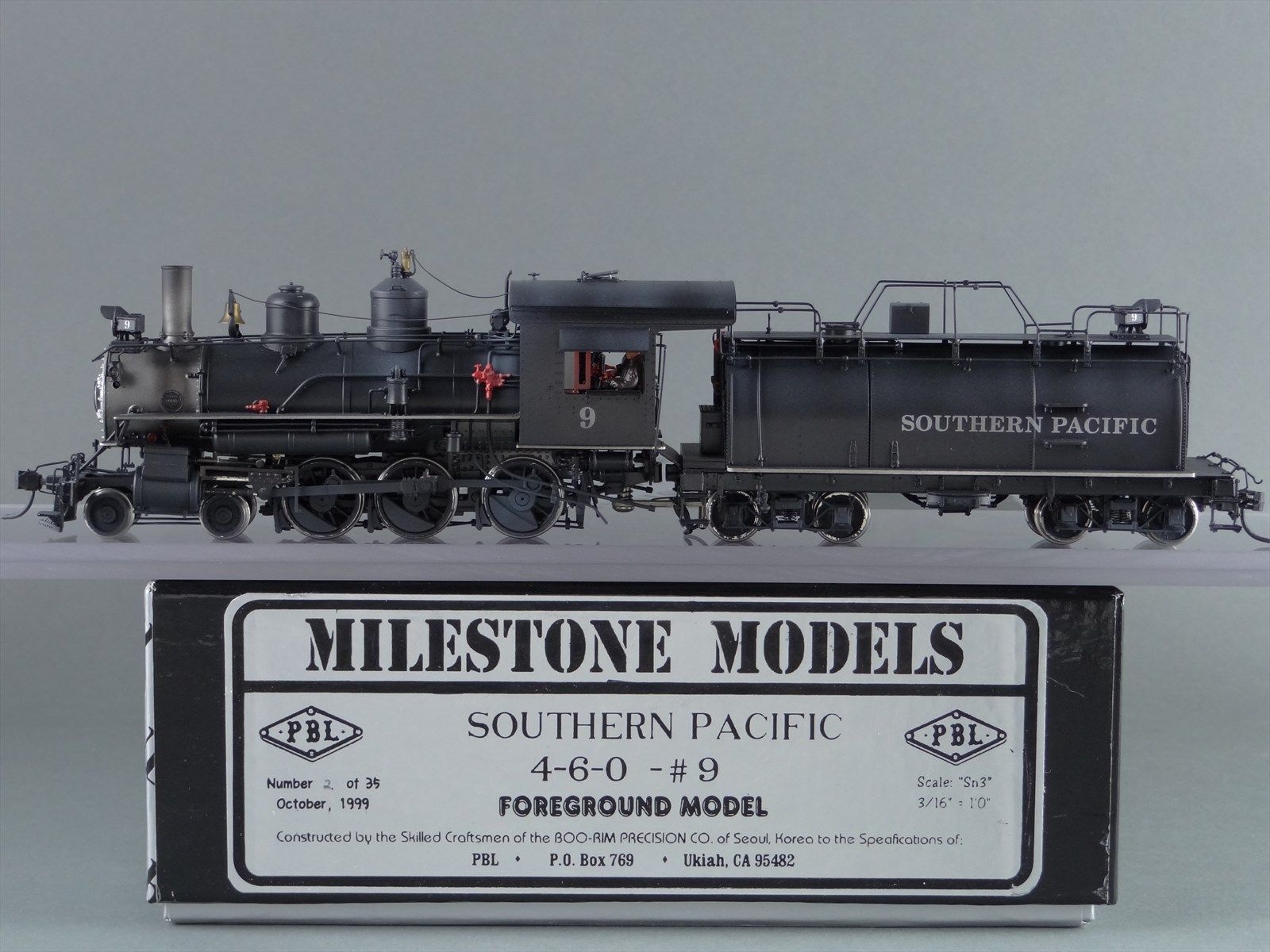 Sn3 Scale Brass Model Train - PBL Milestone Models Foreground - SP ...
