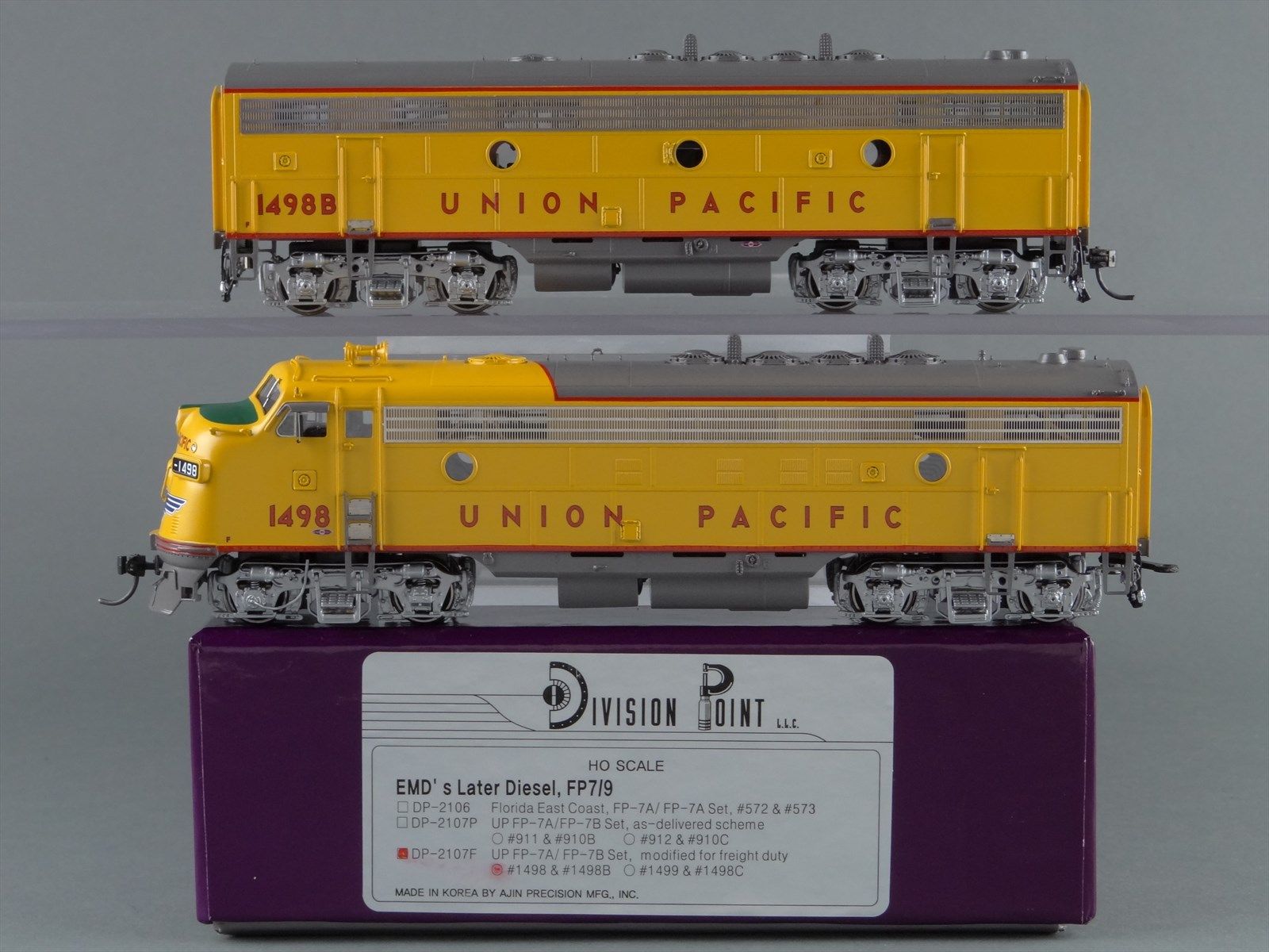 HO Brass Model Train - Division Point DP-2107F UP FP7 F7B AB Diesel Set ...