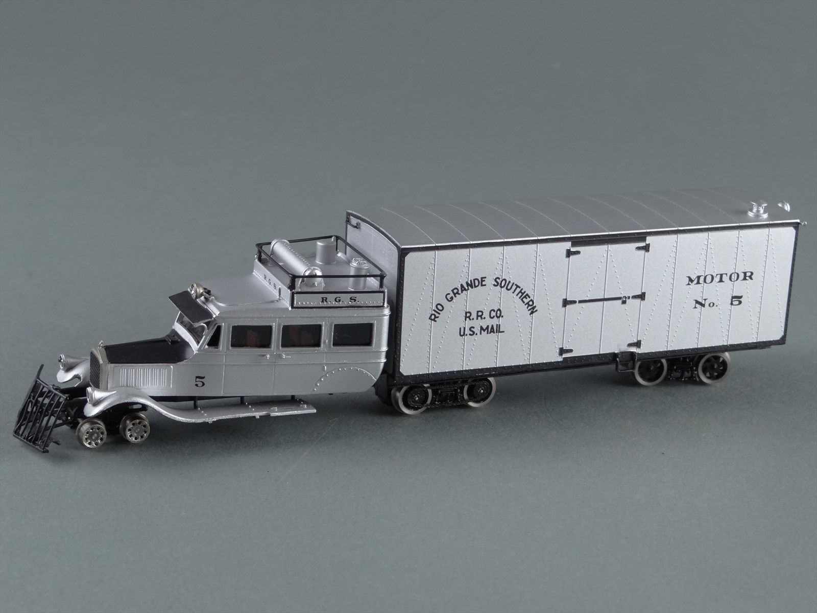 HOn3 Brass Model Train - PSC 17546-2 RGS Goose / Rail Bus Pierce Arrow ...