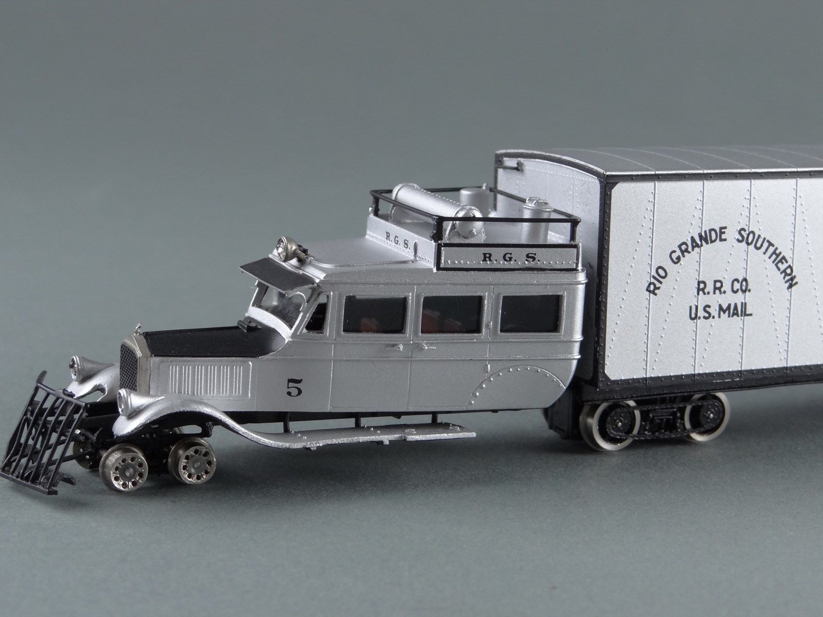 HOn3 Brass Model Train - PSC 17546-2 RGS Goose / Rail Bus Pierce Arrow ...
