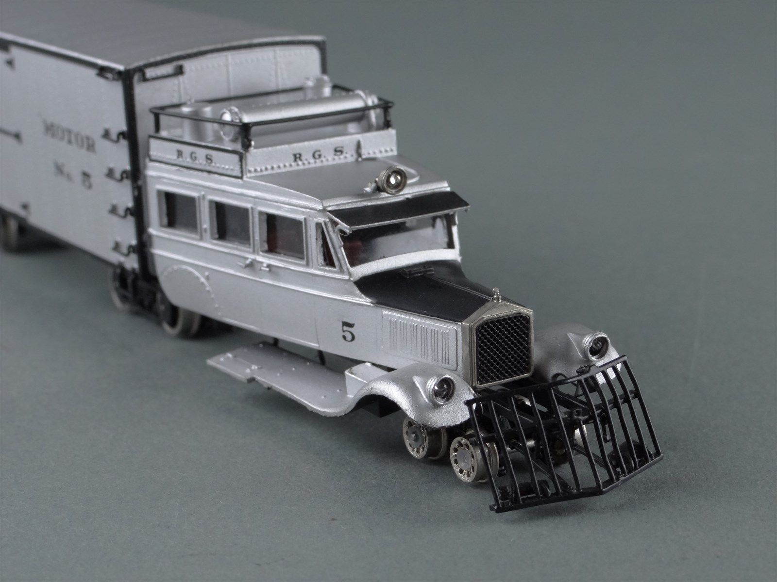 HOn3 Brass Model Train - PSC 17546-2 RGS Goose / Rail Bus Pierce Arrow ...