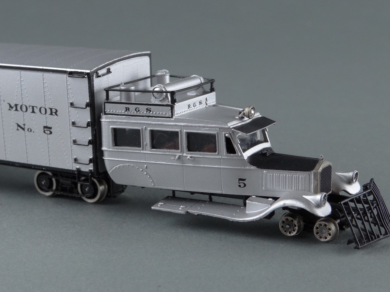 HOn3 Brass Model Train - PSC 17546-2 RGS Goose / Rail Bus Pierce Arrow ...