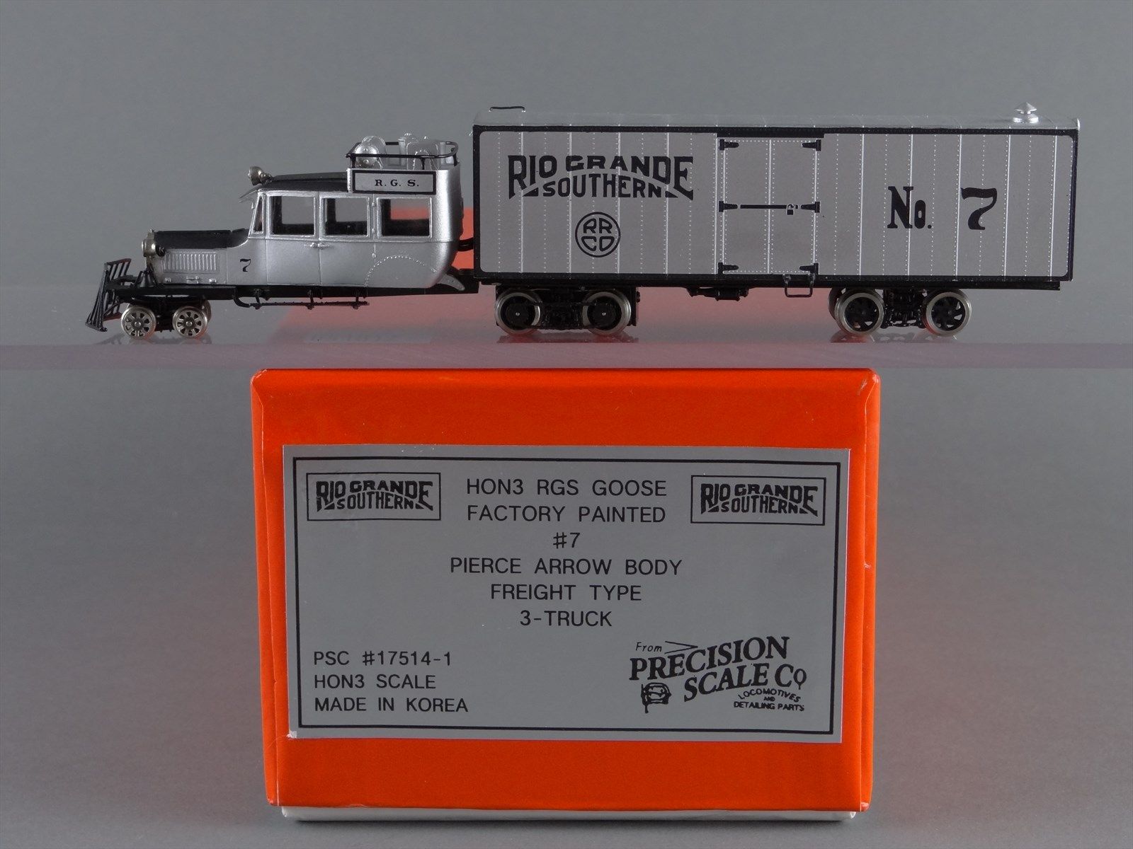 HOn3 Brass Model Train - PSC 17514-1 RGS Goose / Rail Bus Pierce Arrow ...