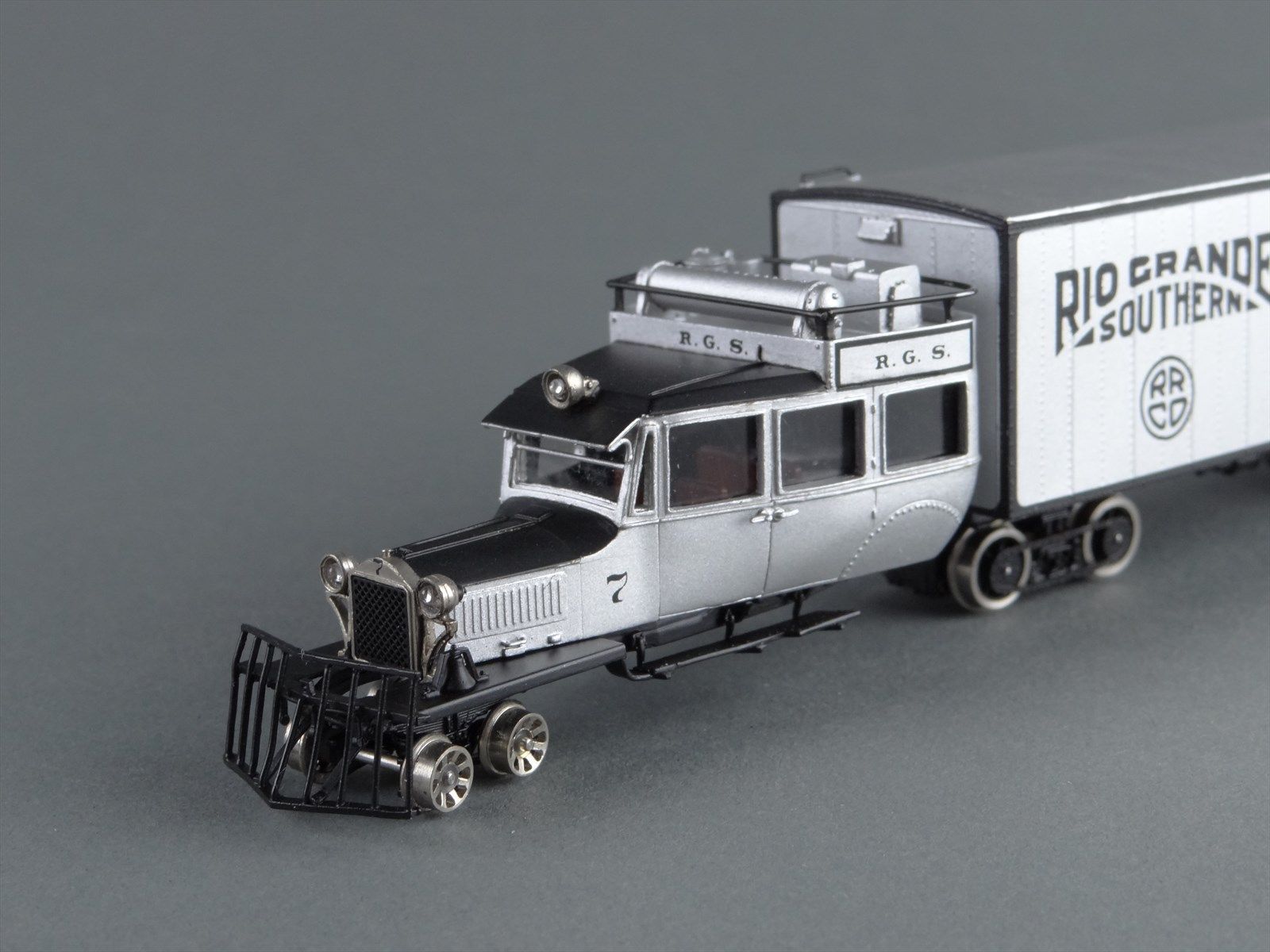 HOn3 Brass Model Train - PSC 17514-1 RGS Goose / Rail Bus Pierce Arrow ...