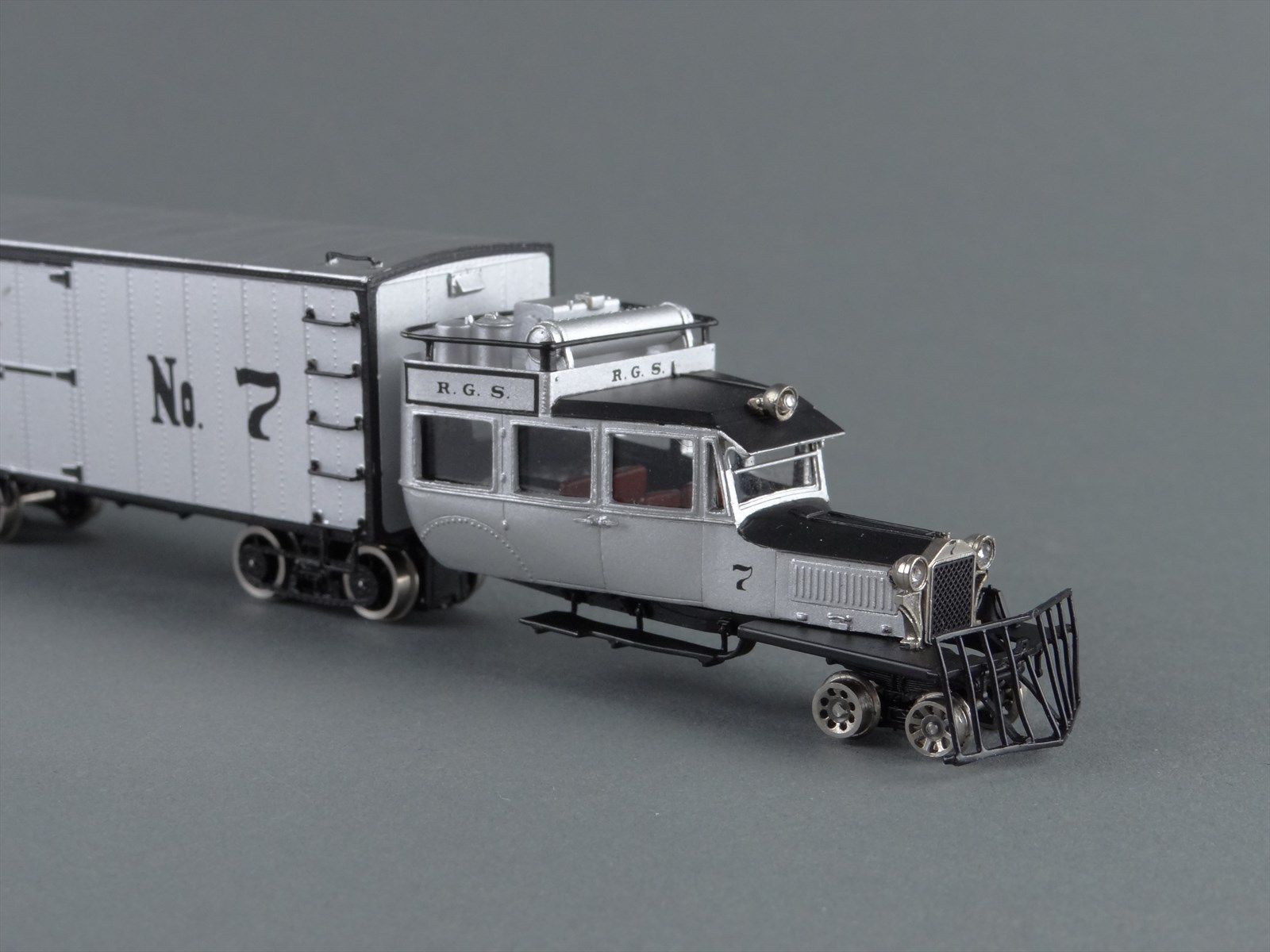 HOn3 Brass Model Train - PSC 17514-1 RGS Goose / Rail Bus Pierce Arrow ...