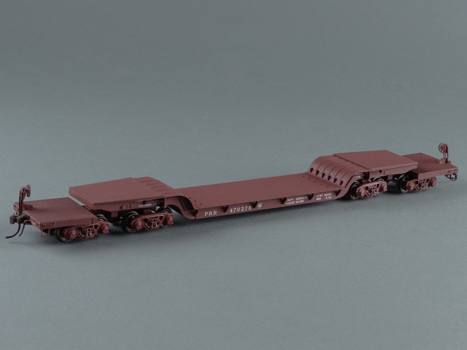HO Brass Model Train - Railworks PRR Pennsylvania F-44 D/C 4-Truck Flat ...