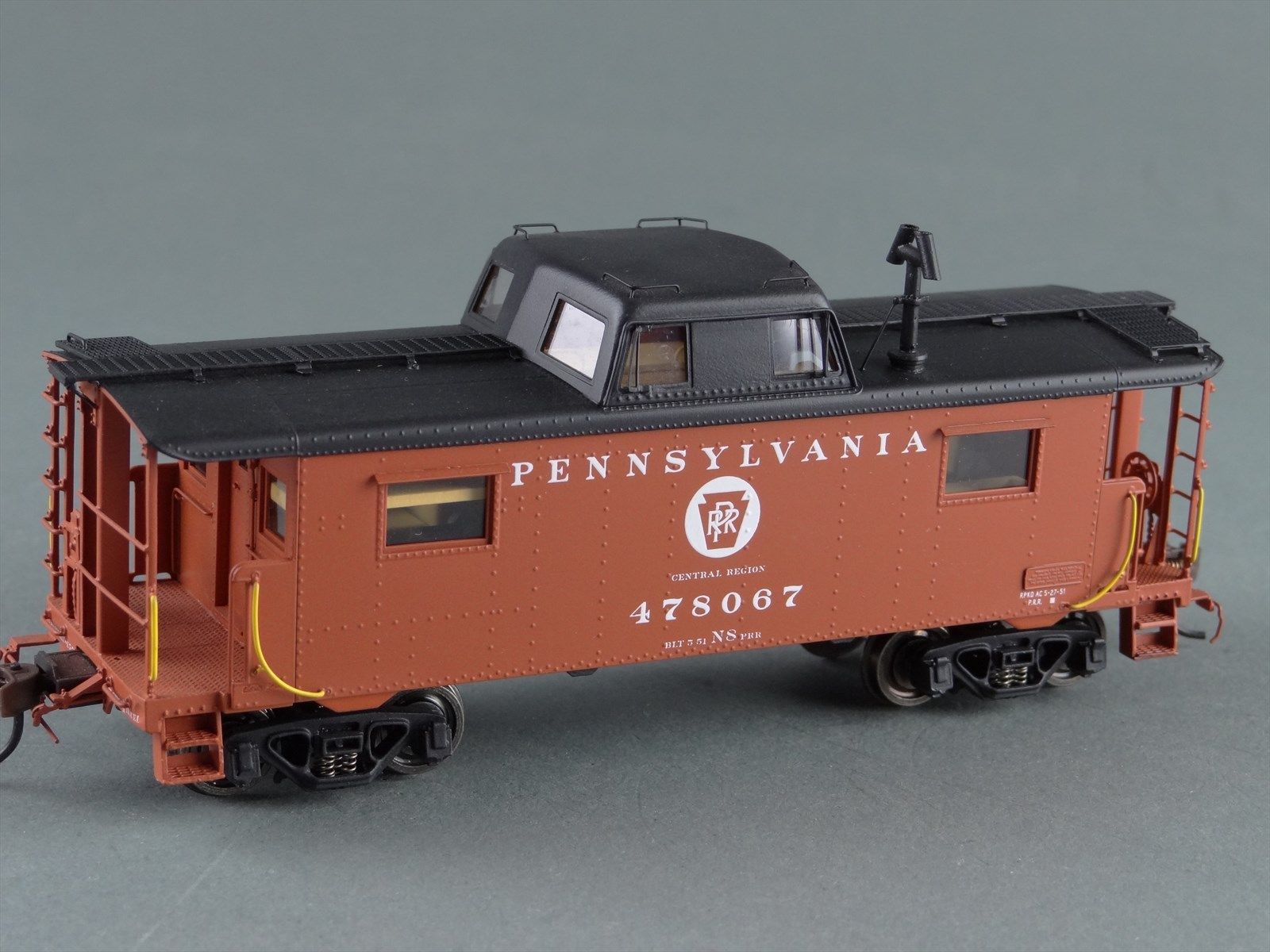 HO Brass Model Train - Rail Classics R-218 PRR N8 Caboose #478067 w ...