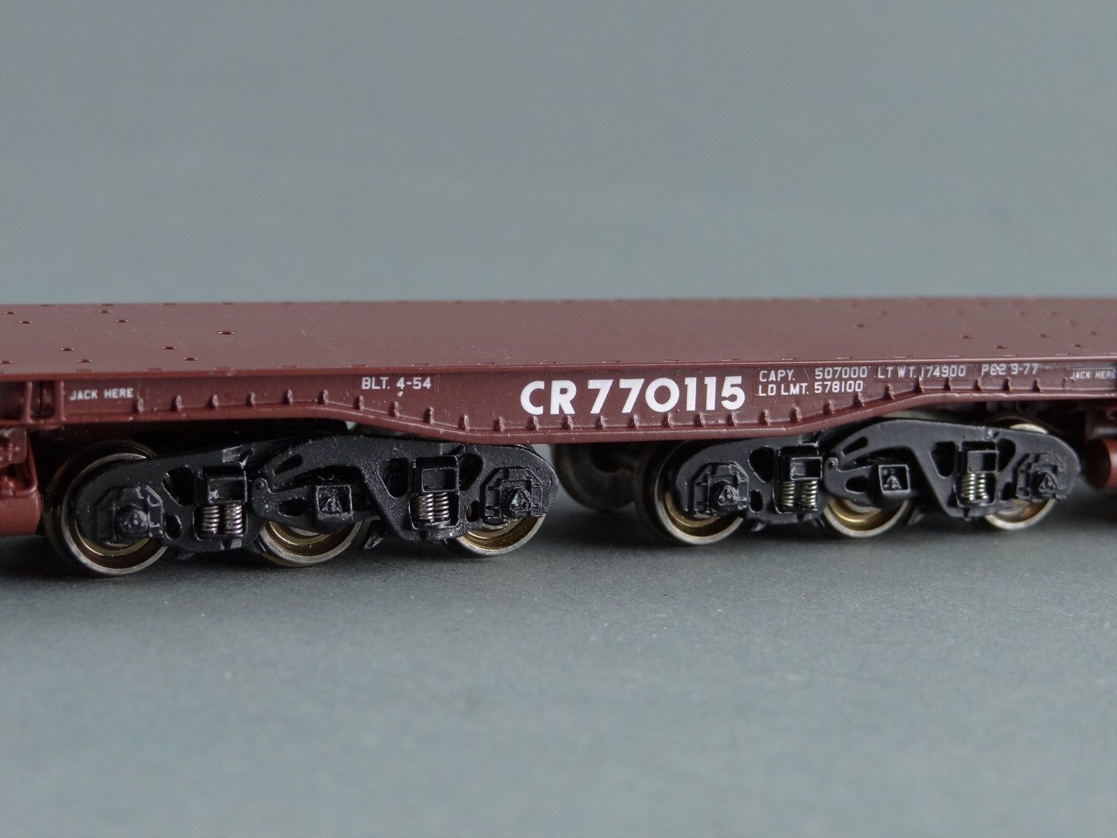 HO Brass Model Train - Rail Classics R-182 Conrail F-38 Heavy Duty Flat ...