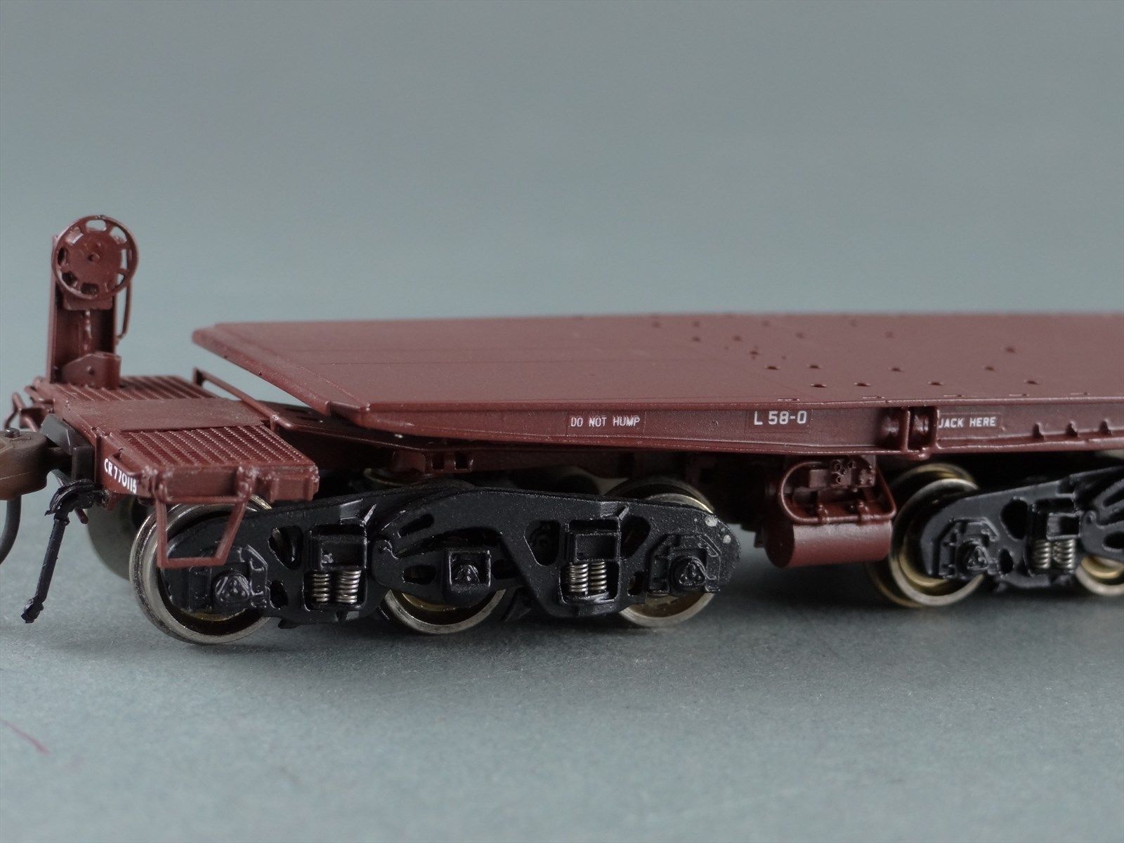 HO Brass Model Train - Rail Classics R-182 Conrail F-38 Heavy Duty Flat ...