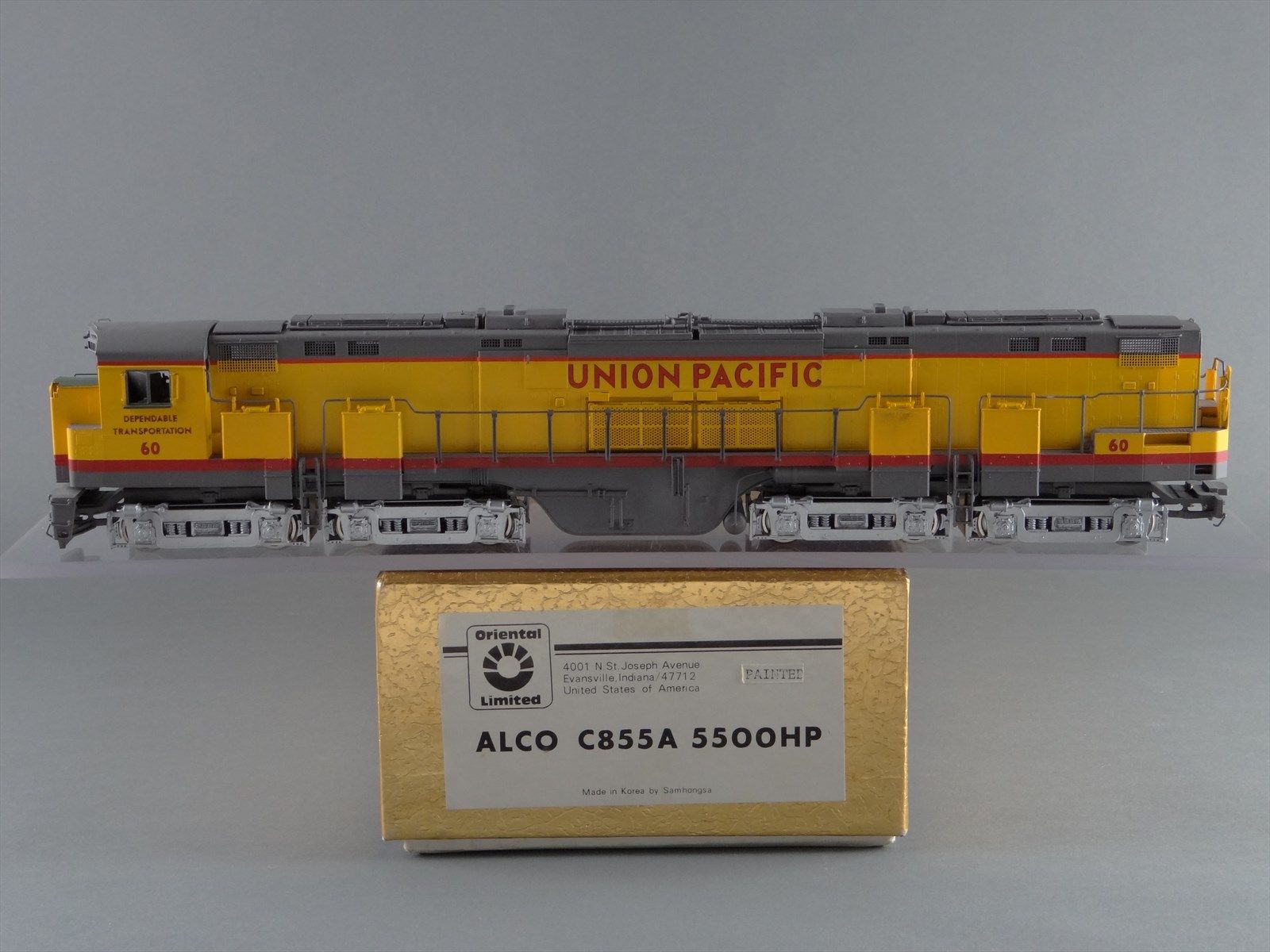 HO Brass Model Train - Oriental Limited UP Union Pacific ALCO C855A #60