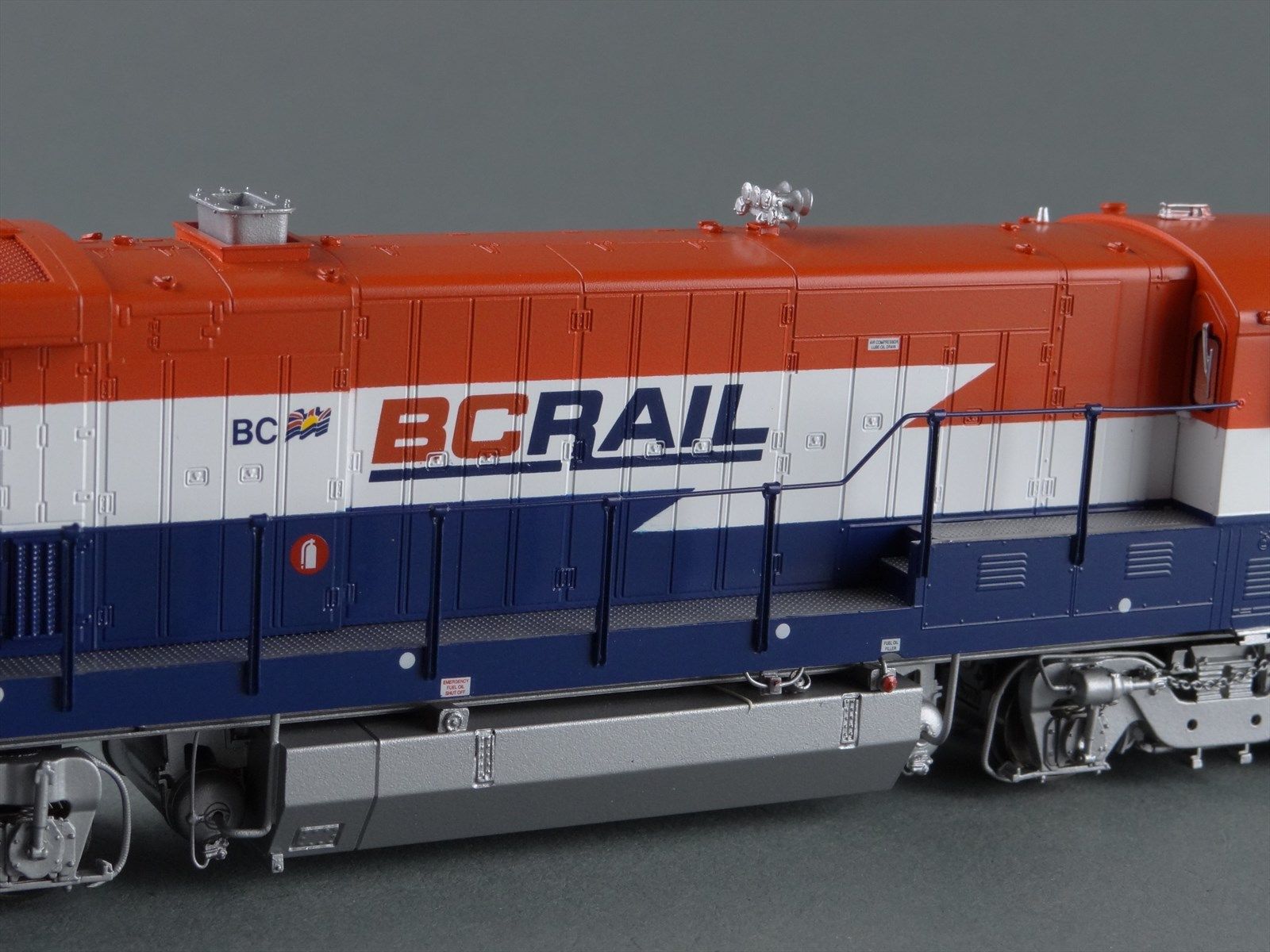 HO Brass Model Train - OMI 6724.1 BCR British Columbia B36-7 Diesel ...