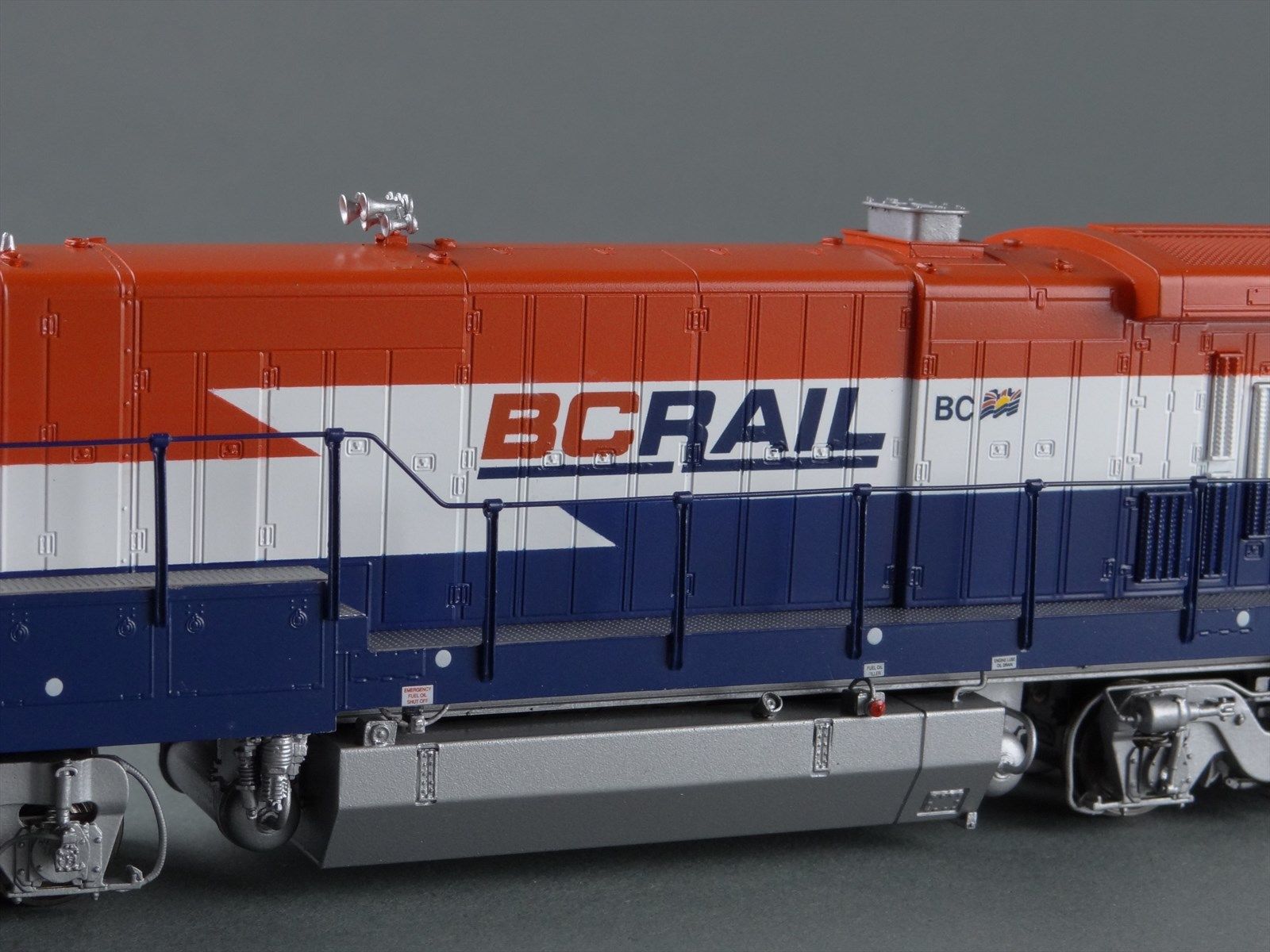 HO Brass Model Train - OMI 6724.1 BCR British Columbia B36-7 Diesel ...