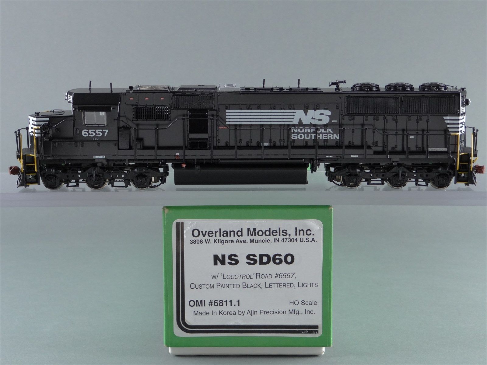 HO Brass Model Train - OMI 6811.1 NS Norfolk Southern SD60 Diesel #6557 ...