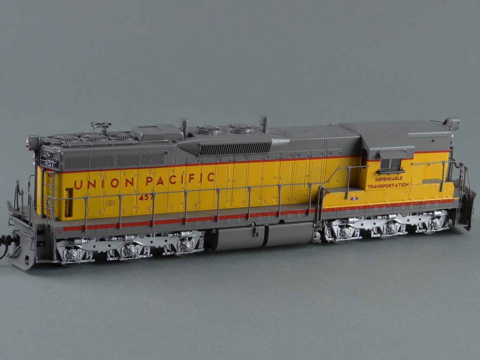 HO Brass Model Train - OMI 6778.2 Overland UP SD7 Diesel #457 w ...