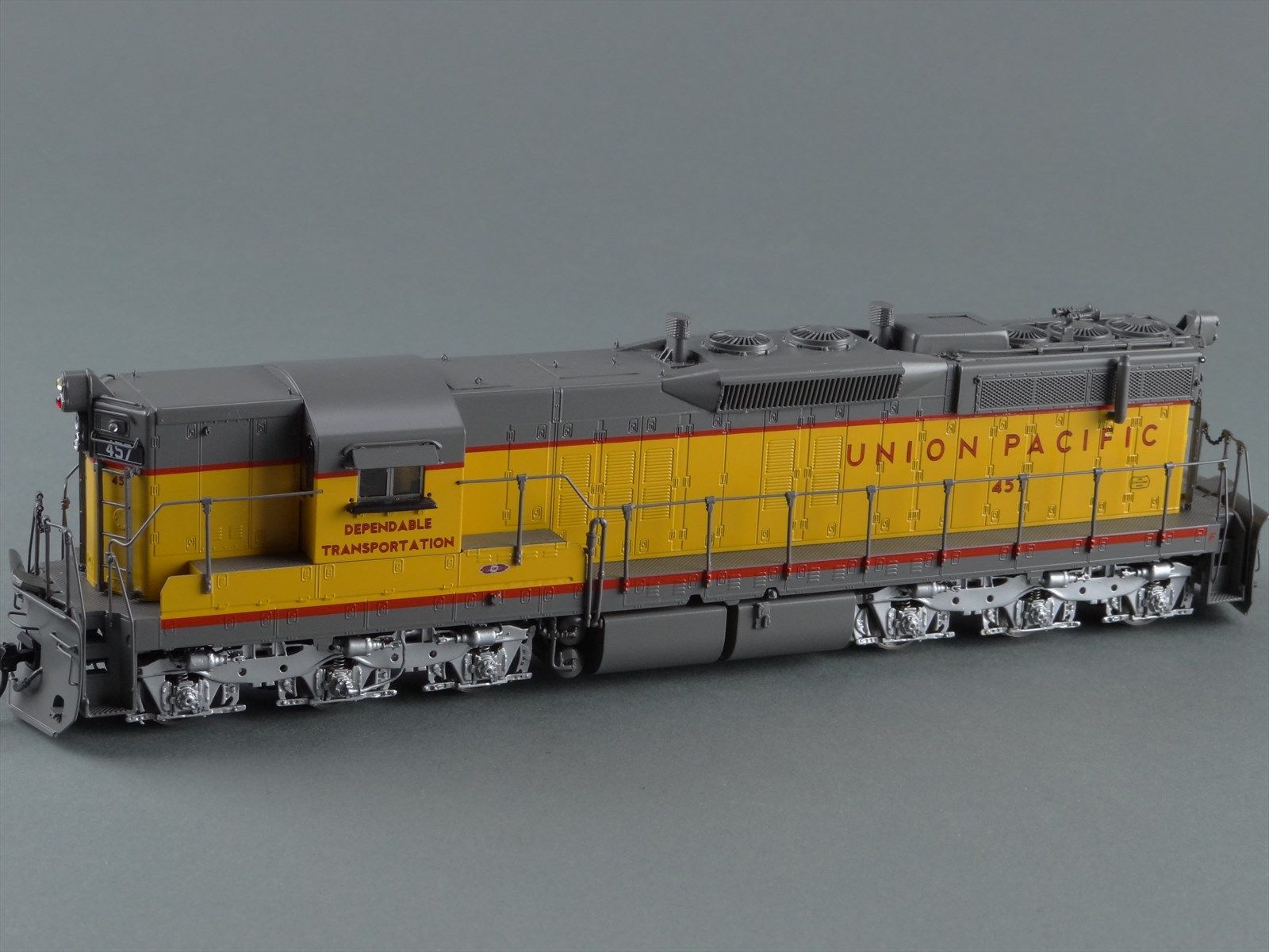 HO Brass Model Train - OMI 6778.2 Overland UP SD7 Diesel #457 w ...