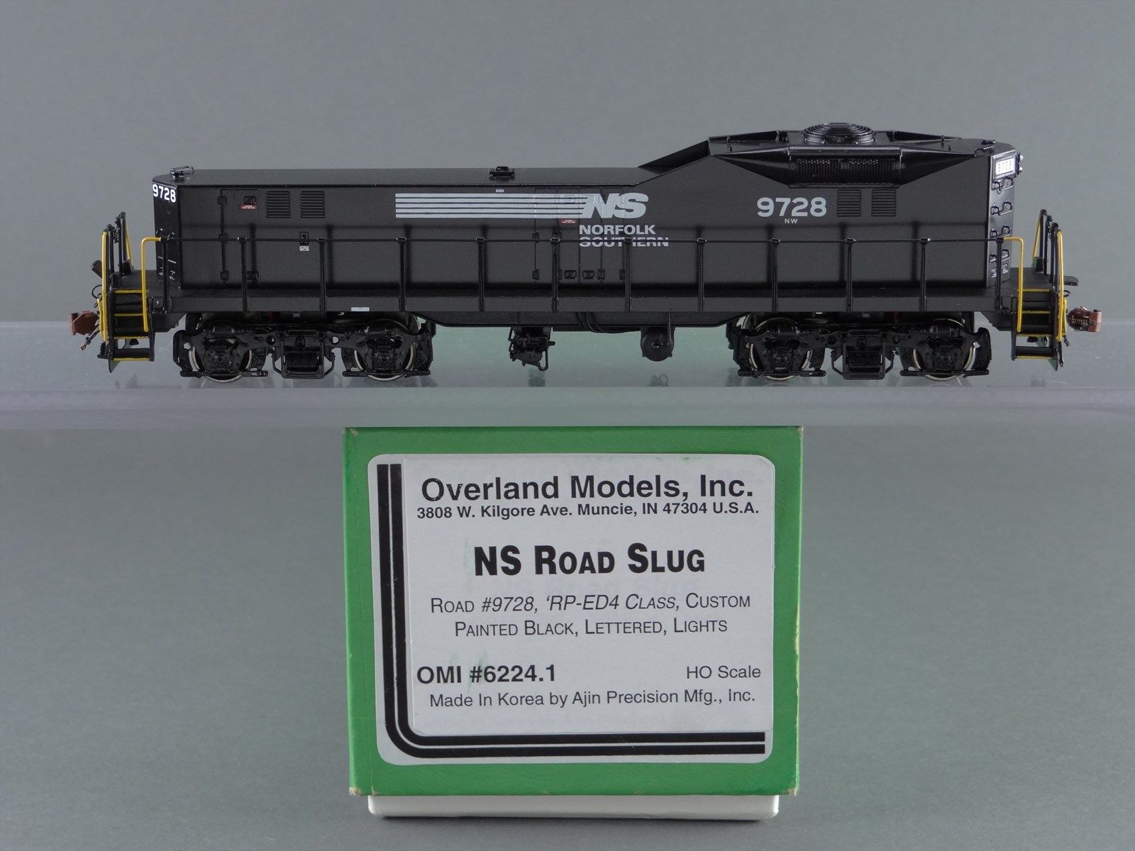 HO Brass Model Train - OMI 6224.1 NS Norfolk Southern Road Slug Diesel #9728 - Pro Custom