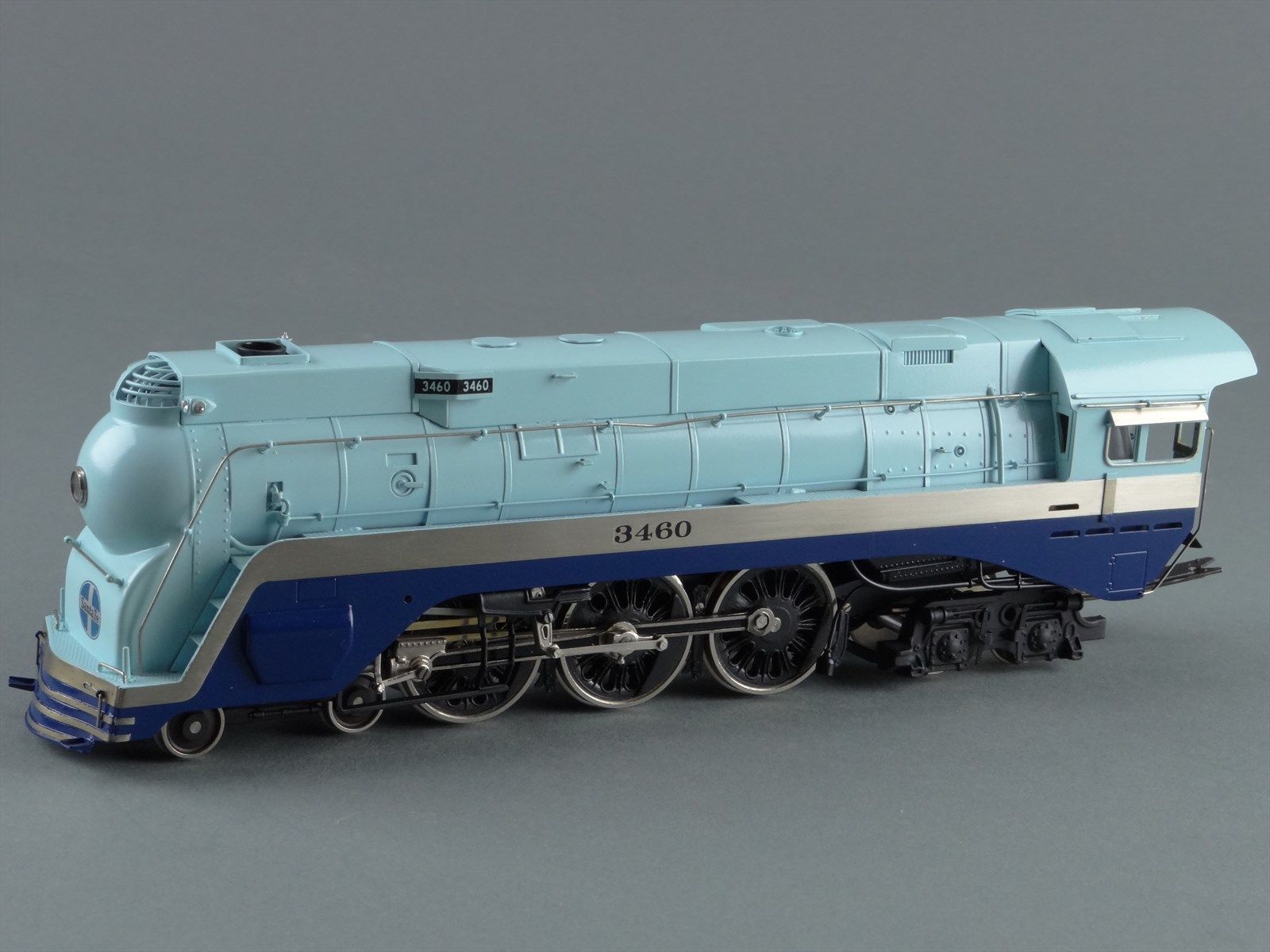 HO Brass Model Train - Tenshodo Direct - Blue Goose 4-6-4 AT&SF Santa ...