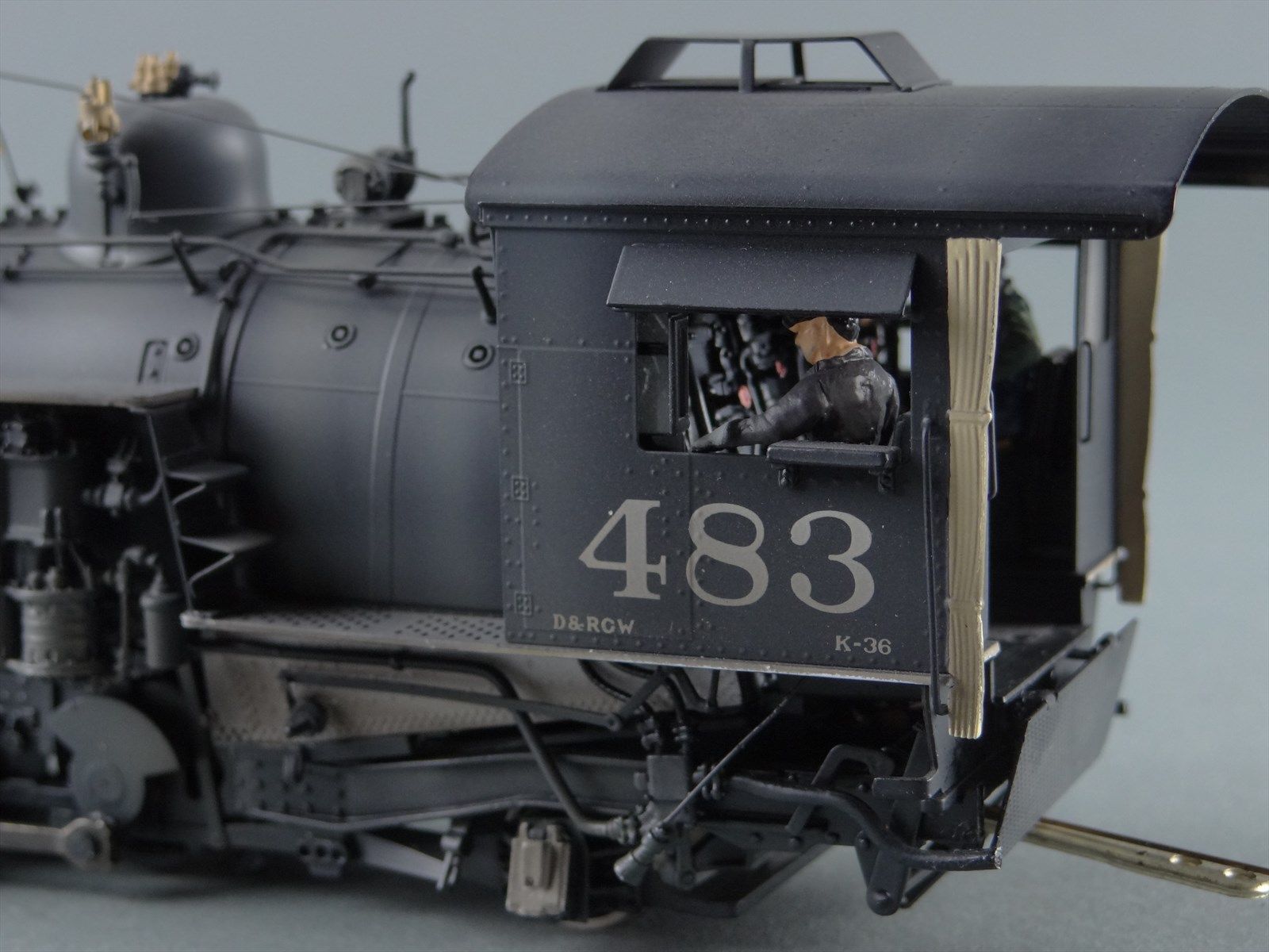 Sn3 Scale Brass Model Train - PBL Milestone - D&RGW K-36 2-8-2 #483 ...