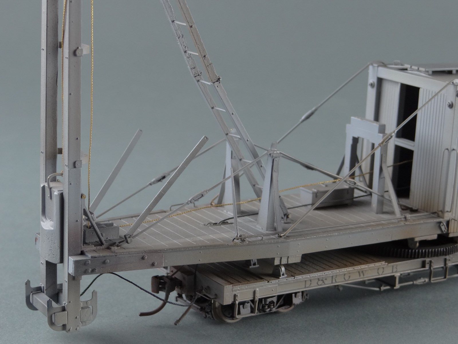 Sn3 Scale Brass Model Train - PBL Milestone - D&RGW Pile Driver OB ...