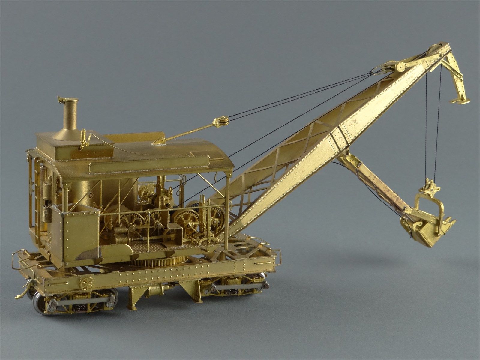 Sn3 Scale Brass Model Train - OMI 1680 Overland American Hoist Ditcher