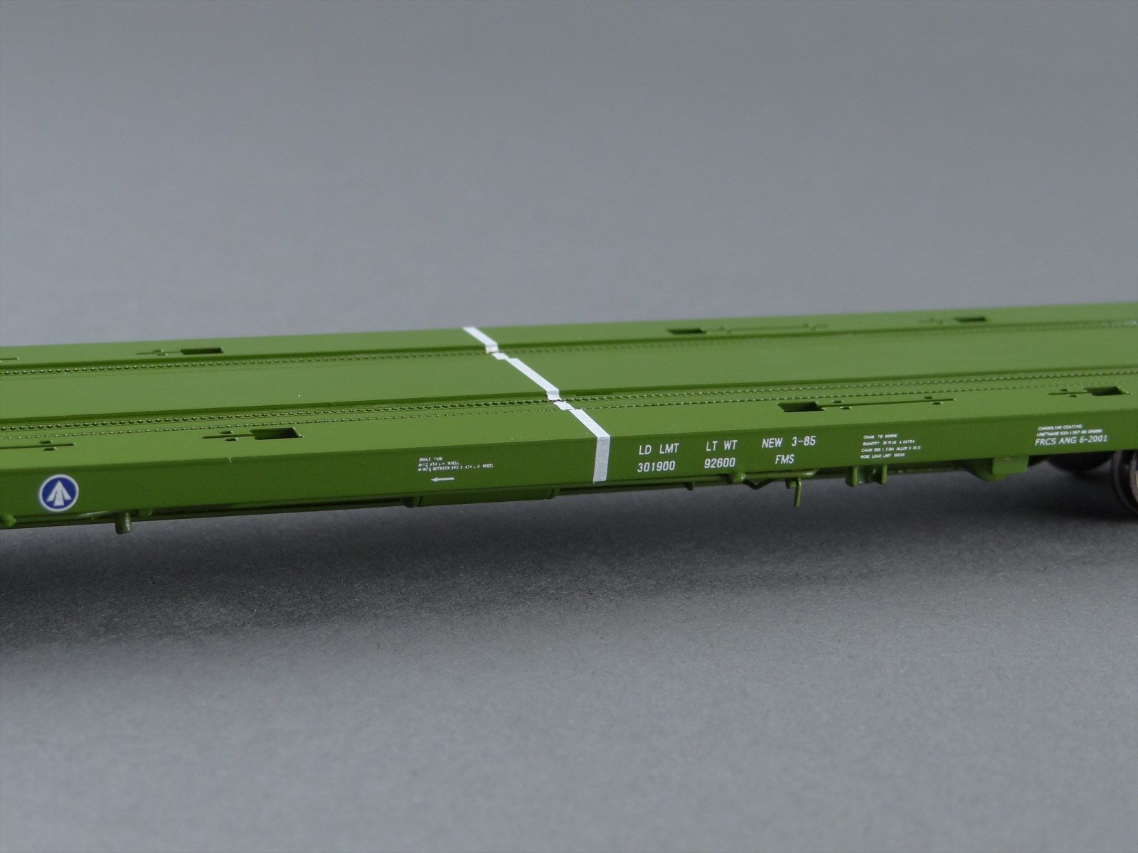 HO Brass Model Train - UTI 7021-2 DODX Heavy Duty Flat Car #40312 BN Green