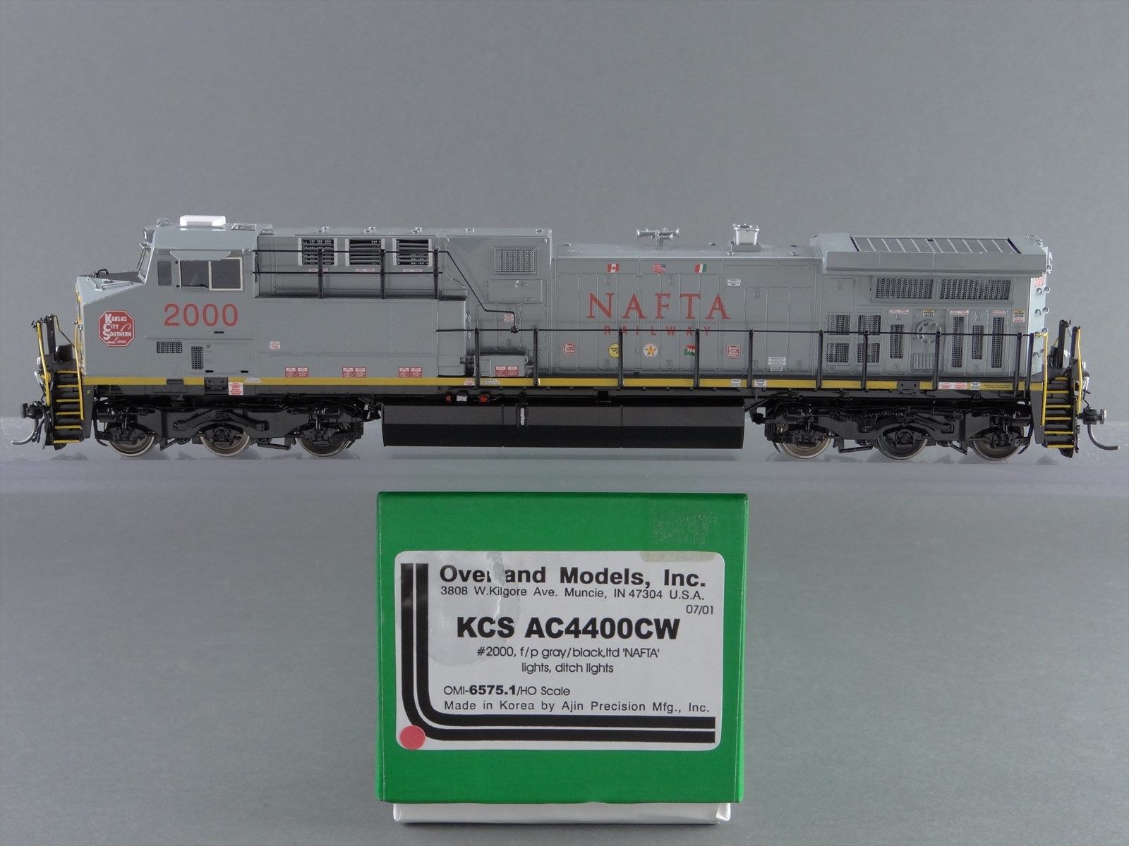HO Brass Model Train - OMI 6575.1 Overland KCS Kansas City Southern ...