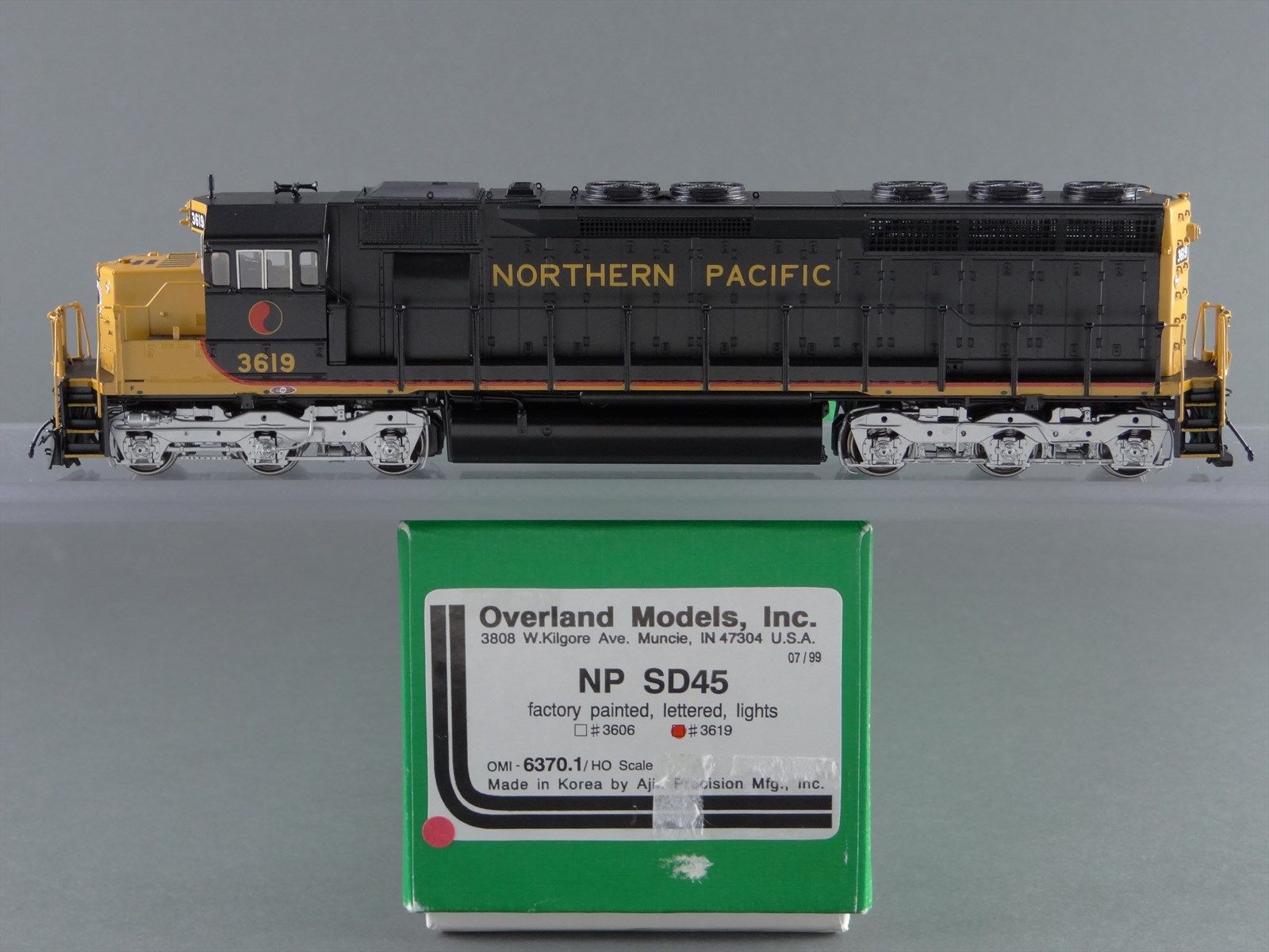 HO Brass Model Train - OMI 6370.1 Overland NP Northern Pacific EMD SD45 ...