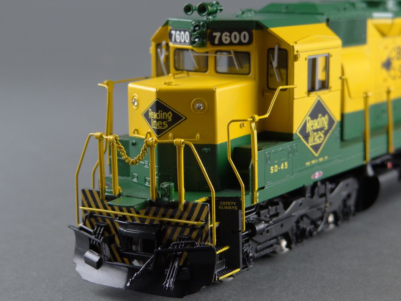HO Brass Model Train - OMI Overland Reading Lines EMD SD45 Diesel #7600