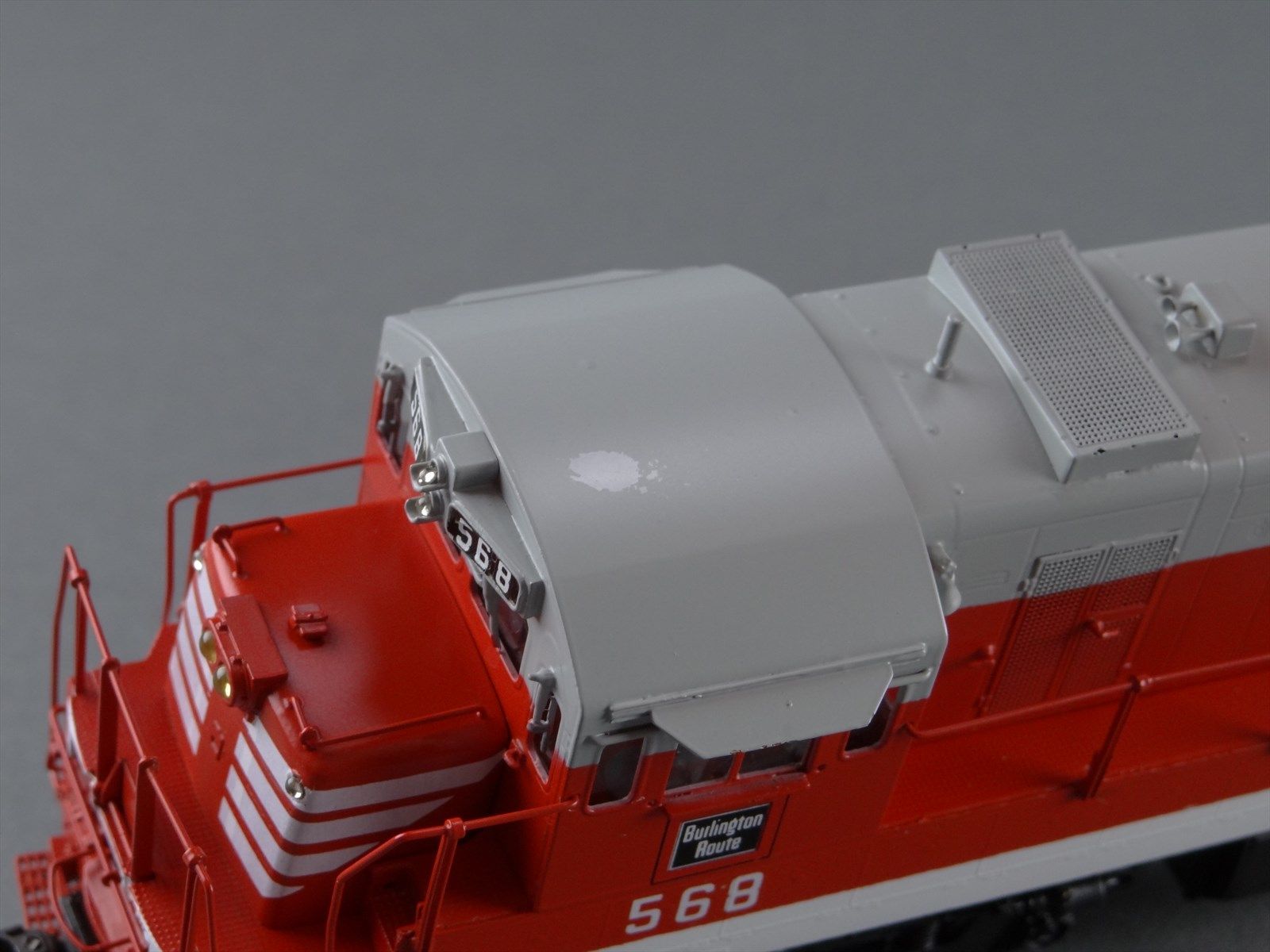 HO Brass Model Train - OMI 6268 Overland CB&Q Burlington U28C / U25C Diesel #568 - Custom