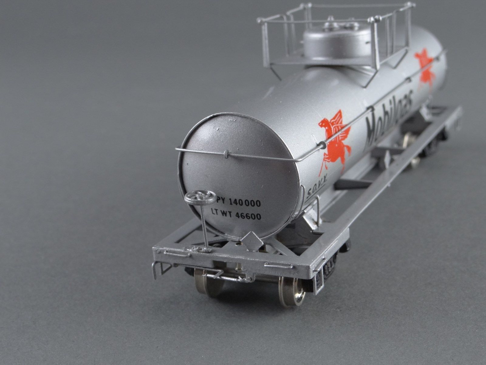 HO Brass Model Train - PSC 15656 Mobilgas 8,000 Gallon Tank Car