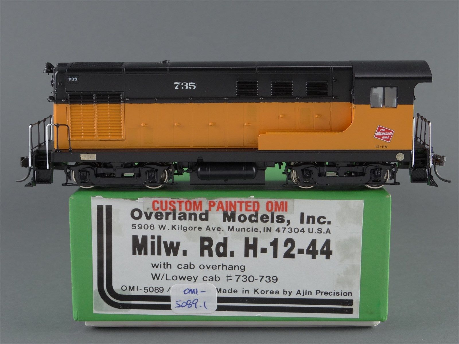 HO Brass Model Train - OMI #5089.1 Overland Milwaukee Road Milw H-12-44 #735