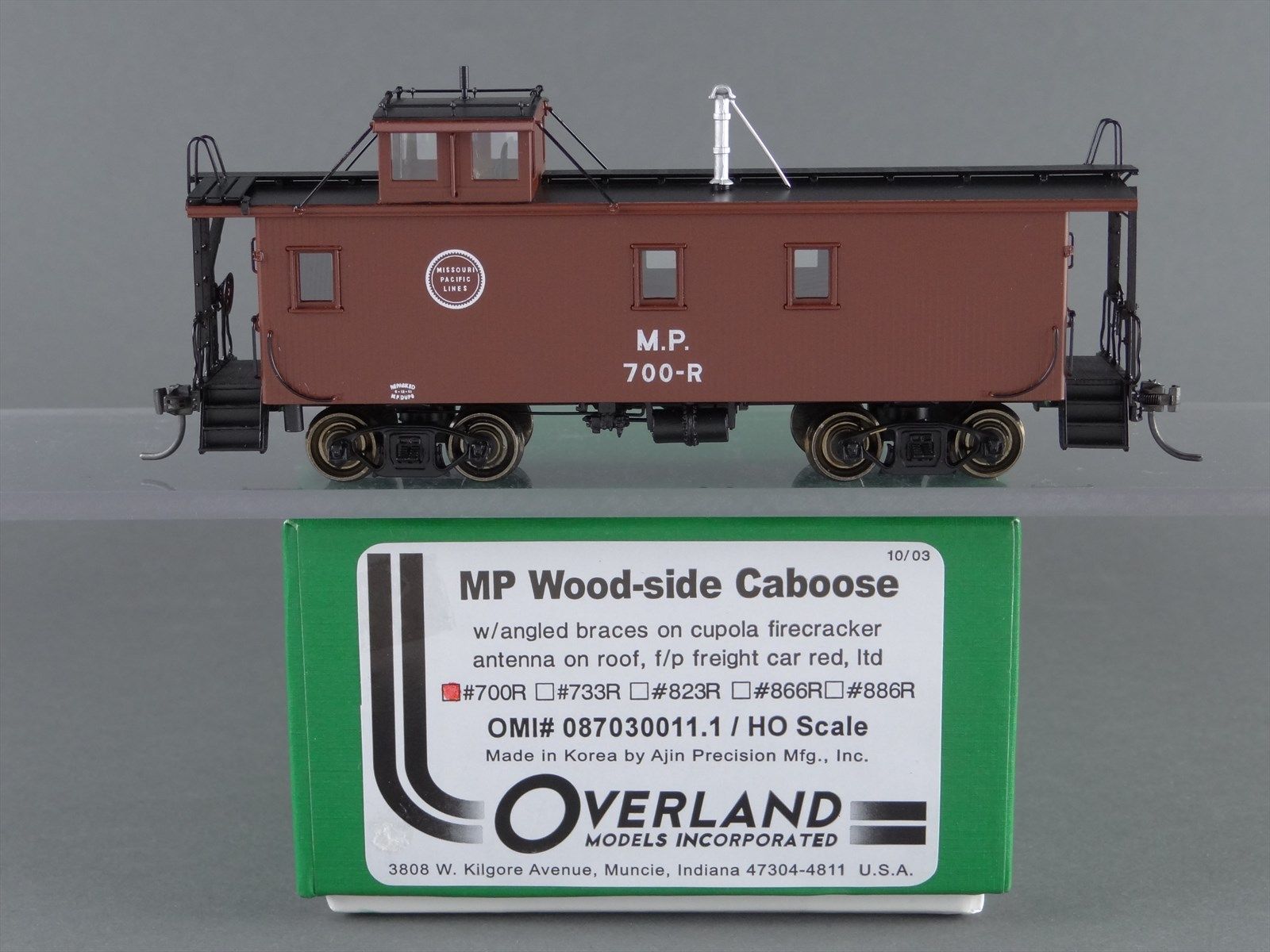 HO Brass Model Train - OMI Overland MP Missouri Pacific Wood Side ...