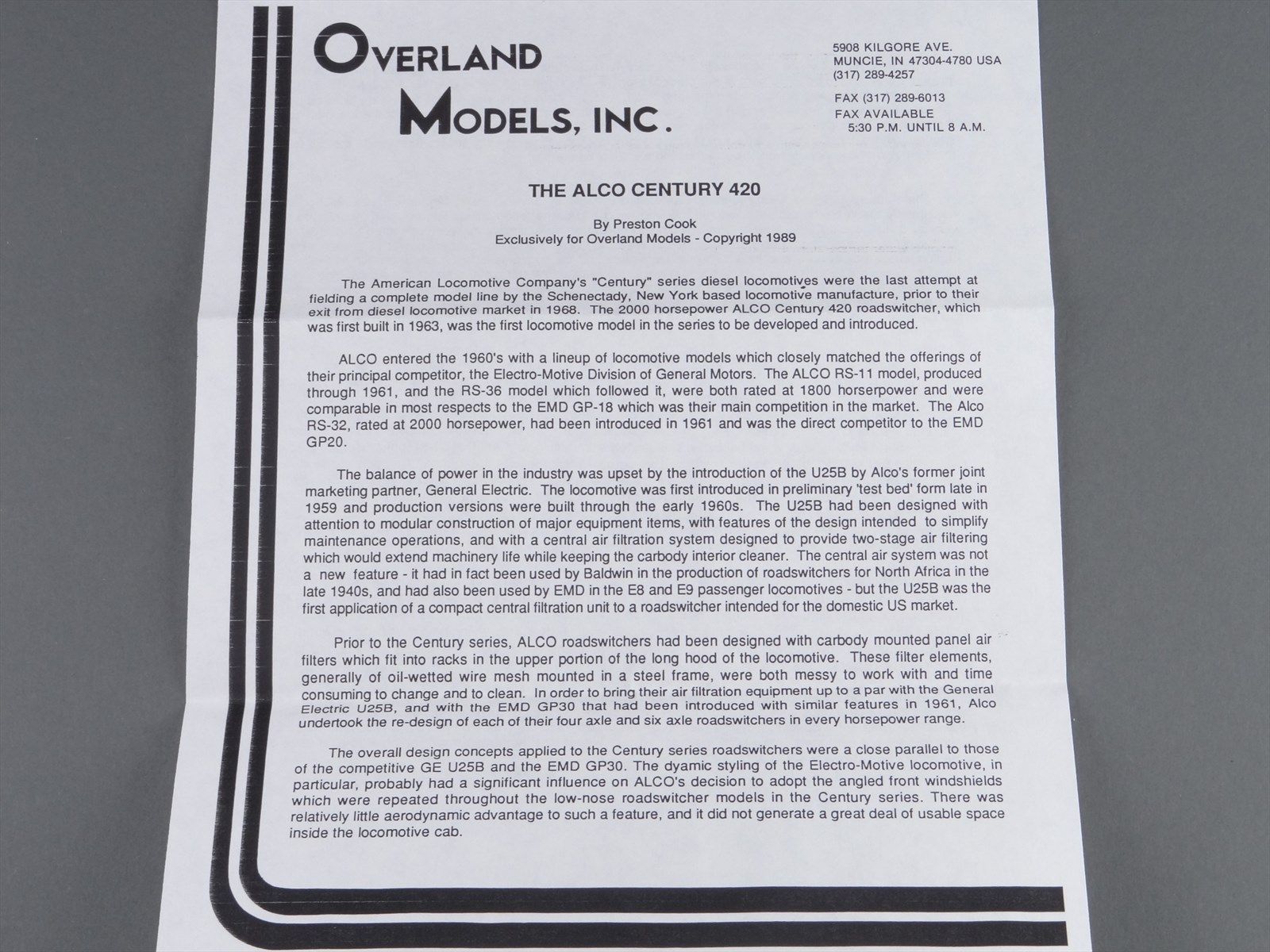 HO Brass Model Train - OMI #5788.1 Overland LI C420 Long Island #202 ...