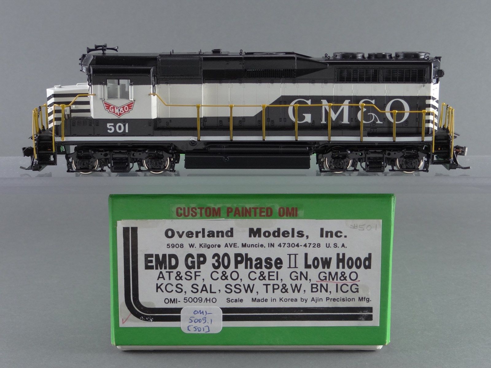HO Brass Model Train - Overland OMI 5009 GM&O Gulf Mobile & Ohio GP30 ...