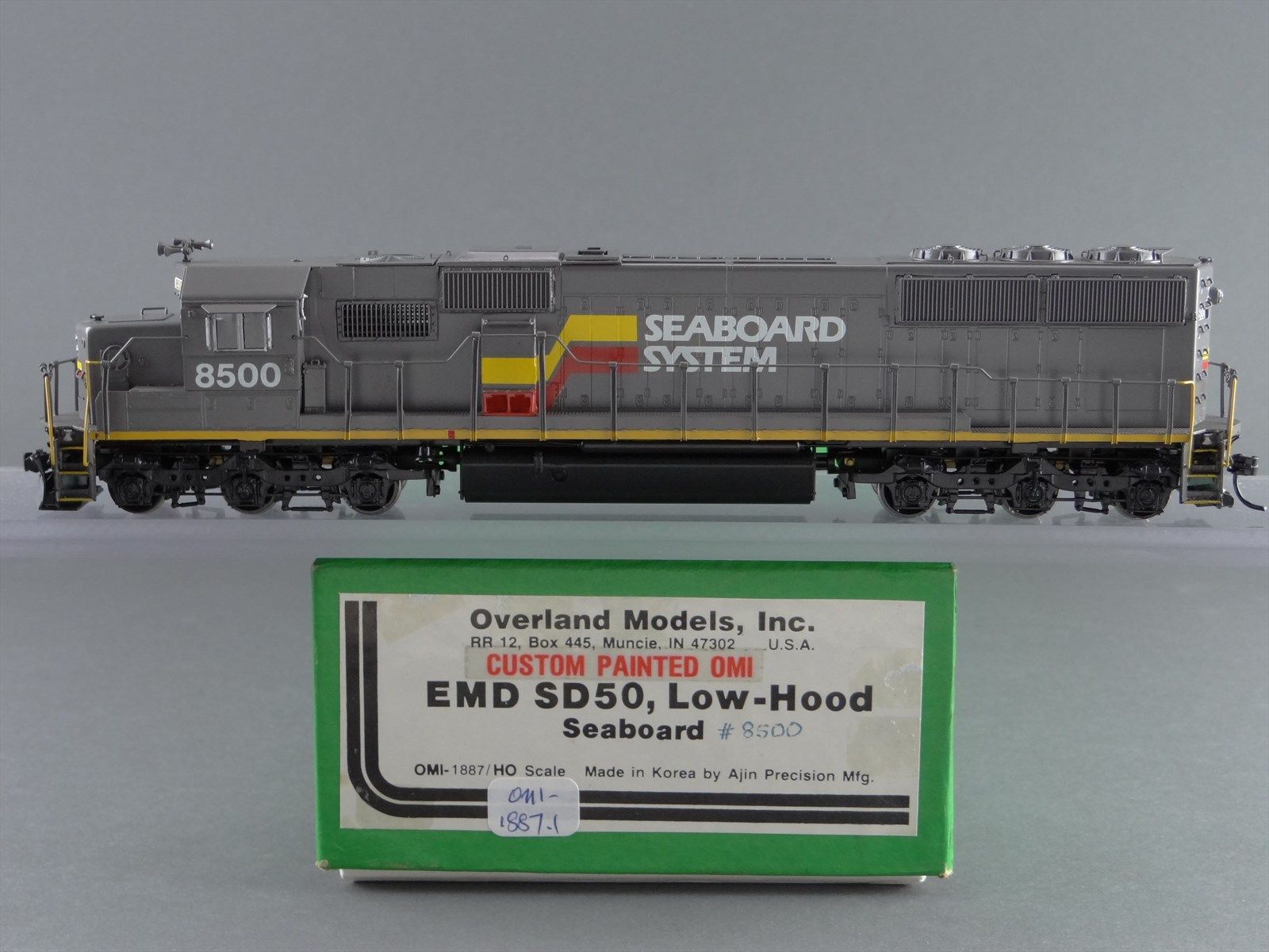 HO Brass Model Train - OMI 1887 Overland SBD Seaboard SD50 Diesel #8500 ...